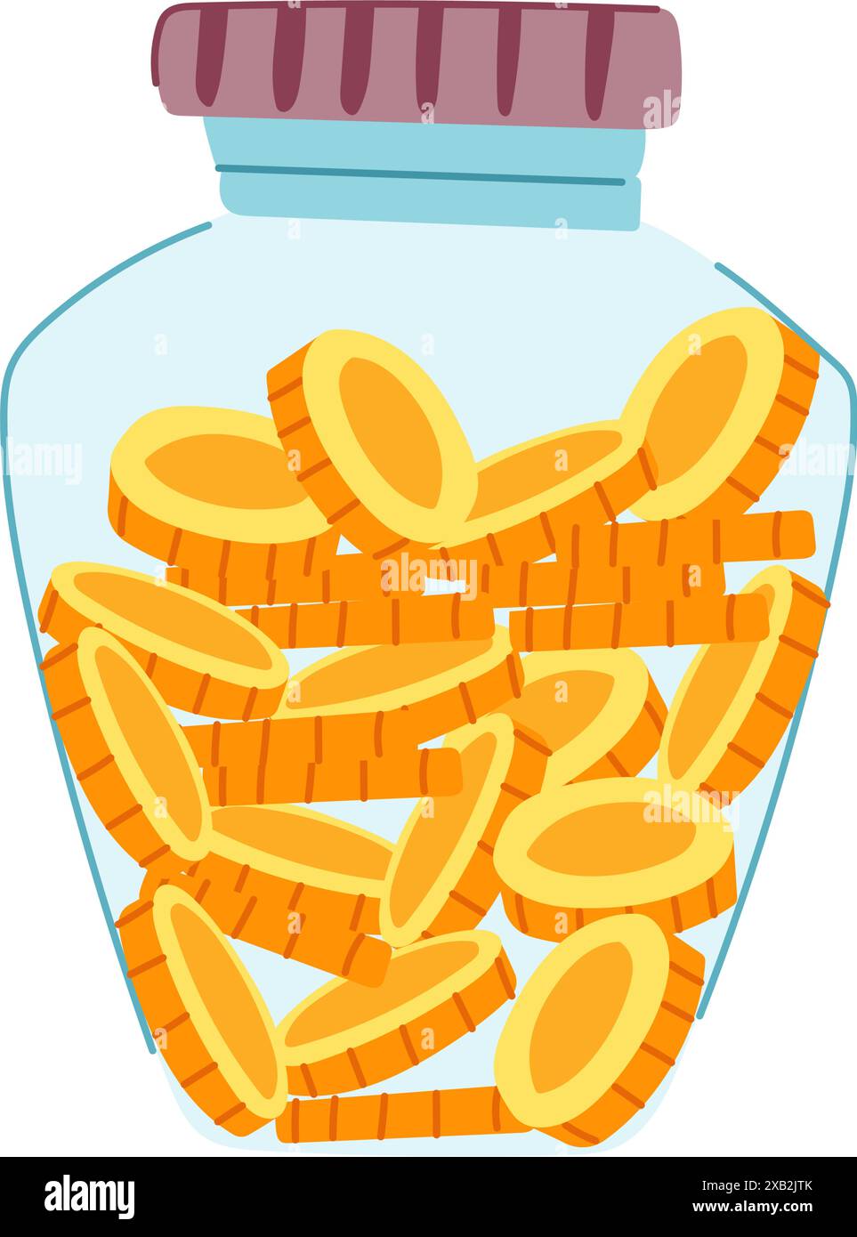 hand coin jar cartoon vector illustration Stock Vector Image & Art - Alamy