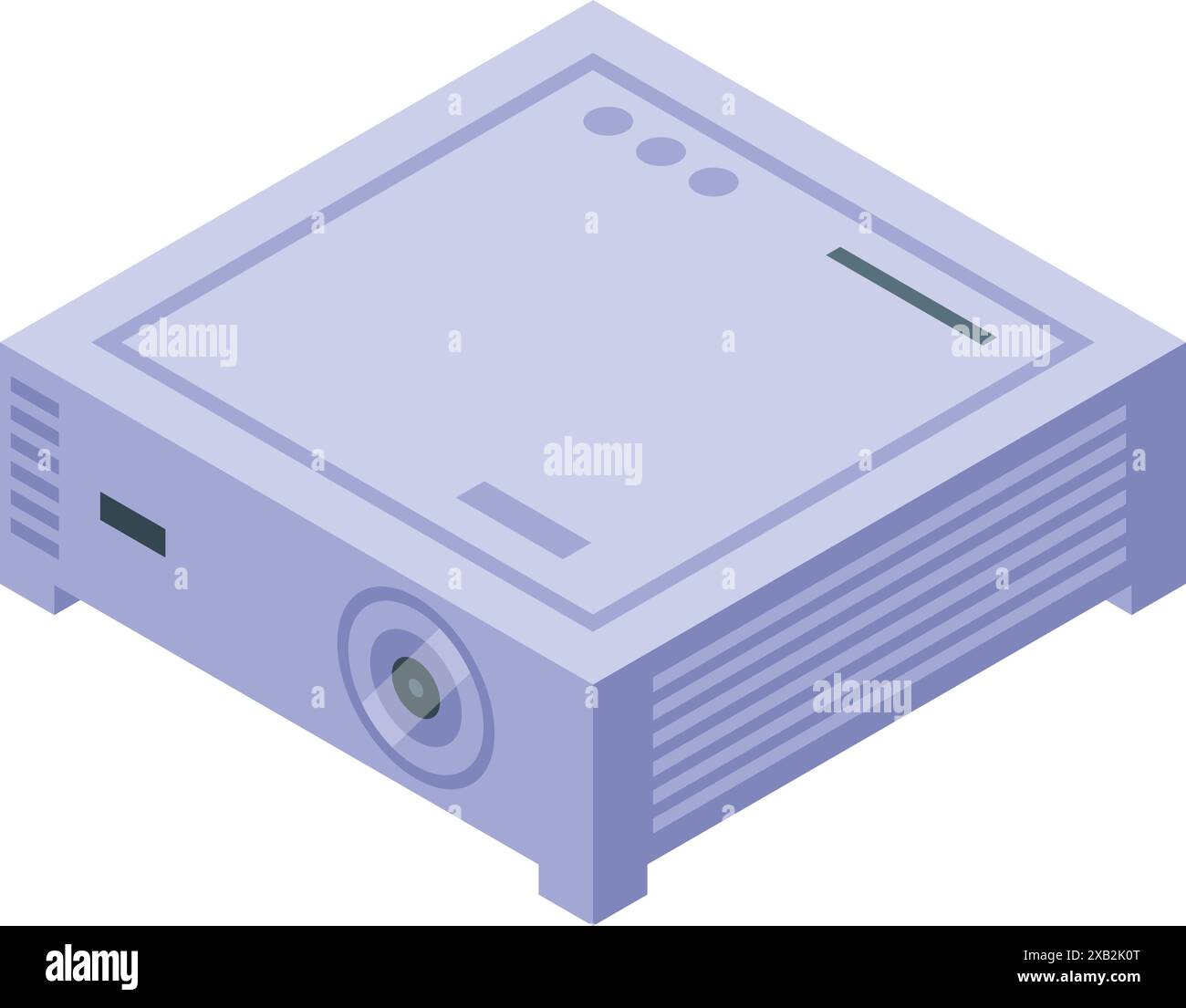Modern projector displaying a presentation in a conference room ...