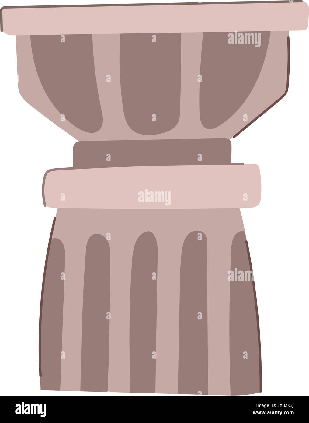 Broken column of the parthenon Stock Vector Images - Alamy