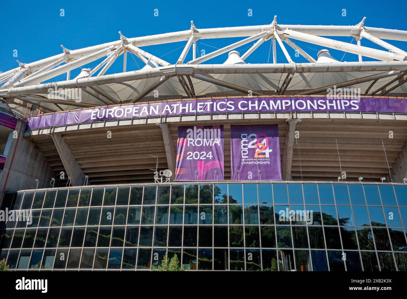 Olympic Stadium during the European Athletics Championships Roma 2024 ...