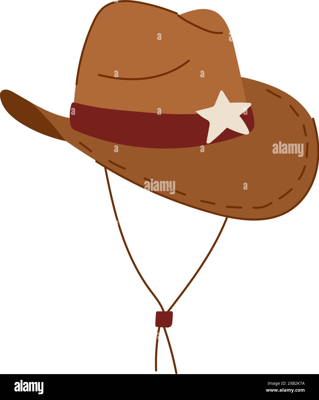 rodeo cowboy hat cartoon vector illustration Stock Vector Image & Art ...