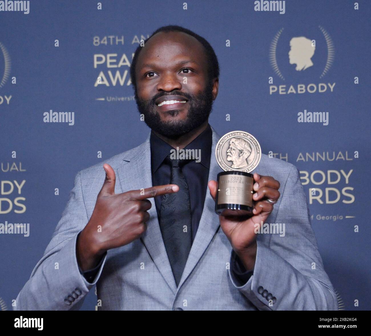 Beverly Hills, United States. 09th June, 2024. Moses Bwayo poses in the ...