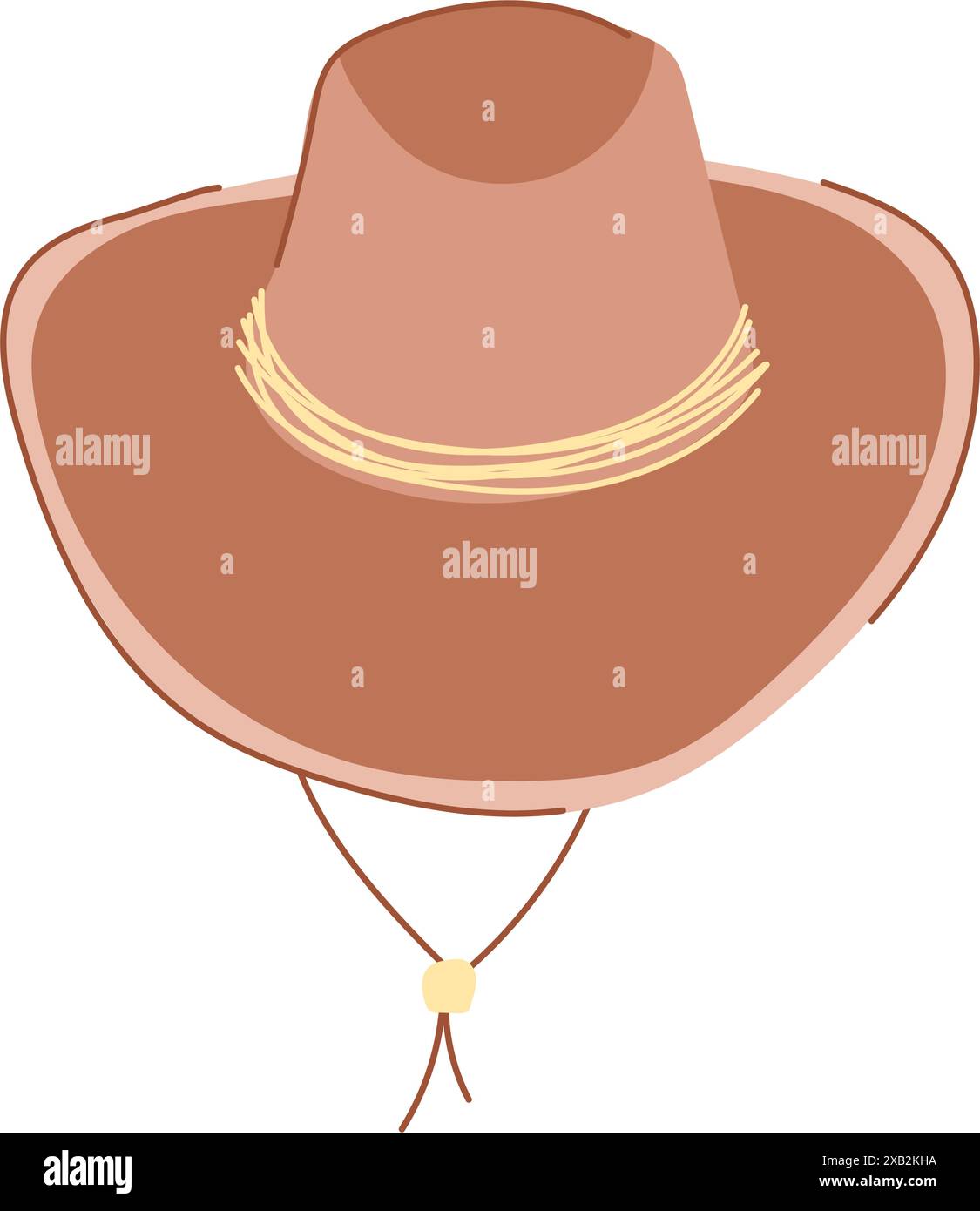 leather cowboy hat cartoon vector illustration Stock Vector Image & Art ...