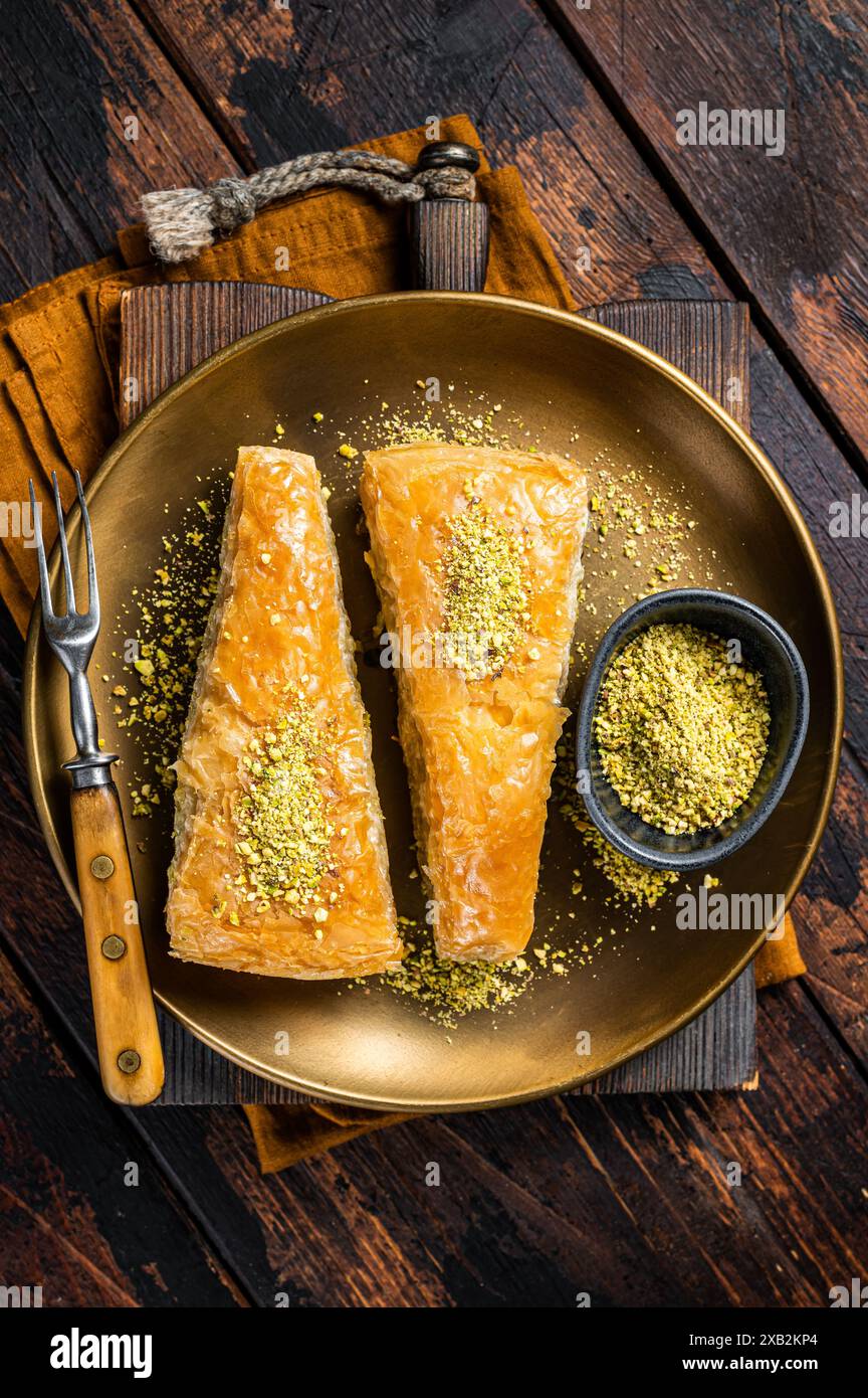 Carrot Slice Baklava, Turkish Havuc Dilim Baklava with pistachio ...