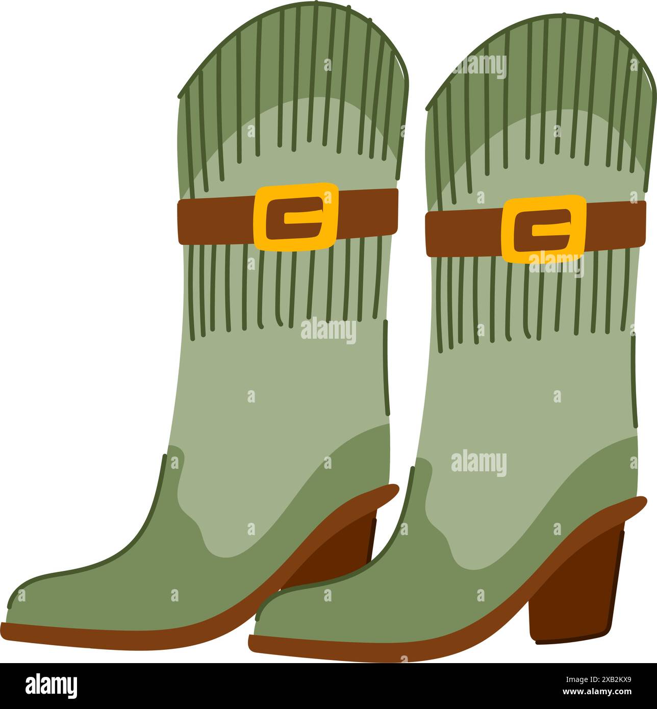 boot cowgirl boots cartoon vector illustration Stock Vector Image & Art ...