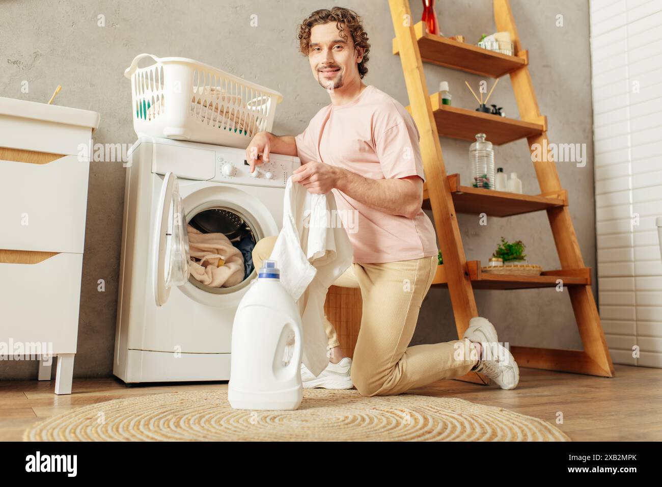 Man cleaning detergent doing hi-res stock photography and images - Alamy