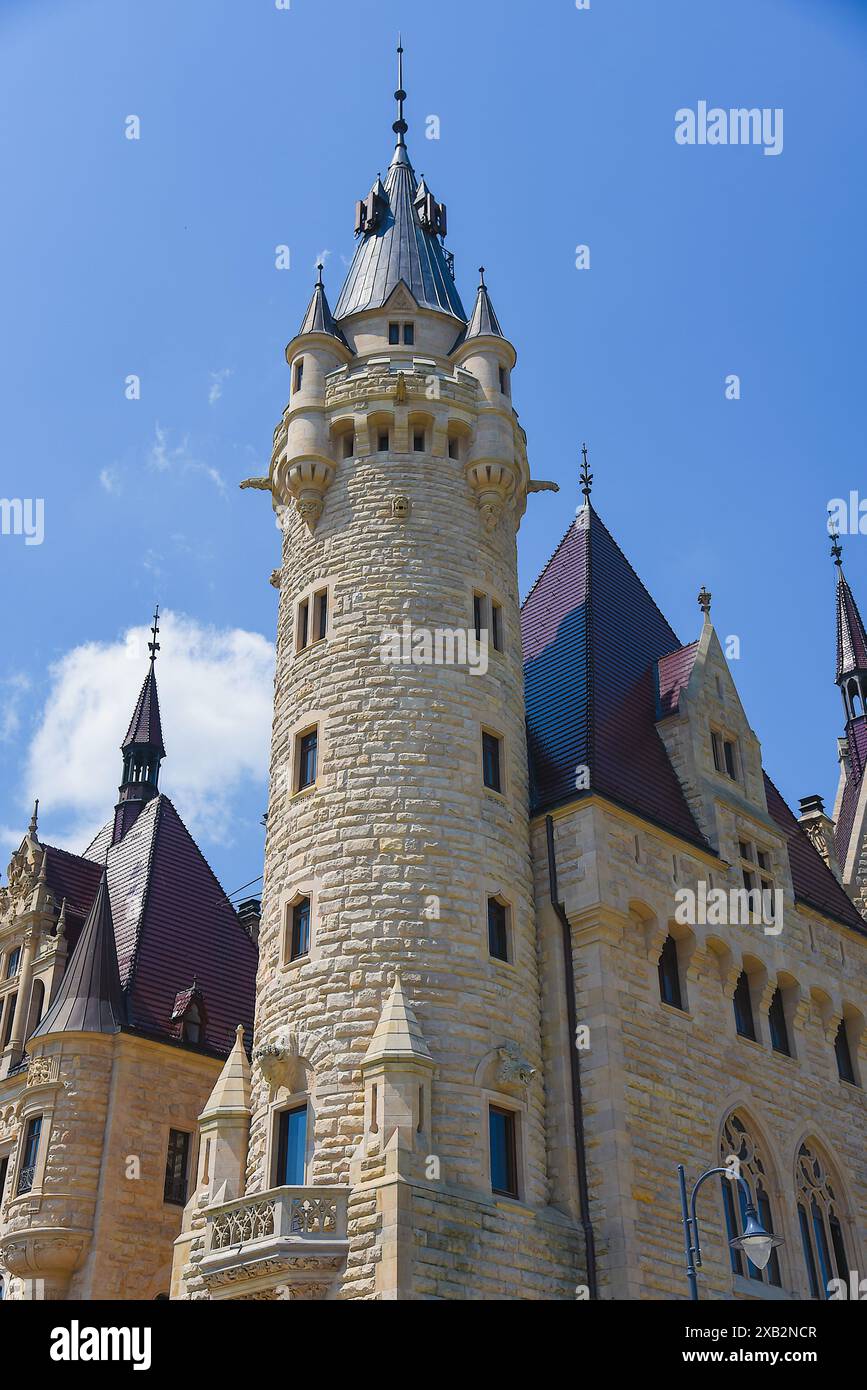 Castle Moszna and park, former residence of a Silesian Tiele-Wincler ...