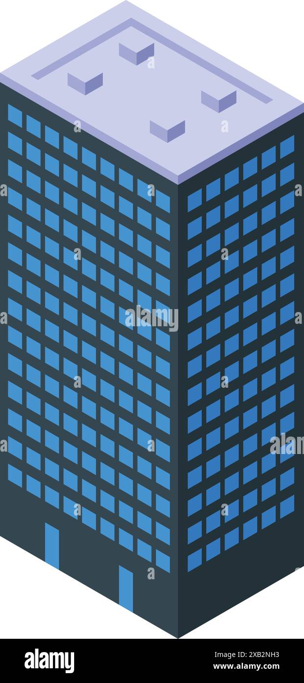 High rise building perspective view Cut Out Stock Images & Pictures - Alamy