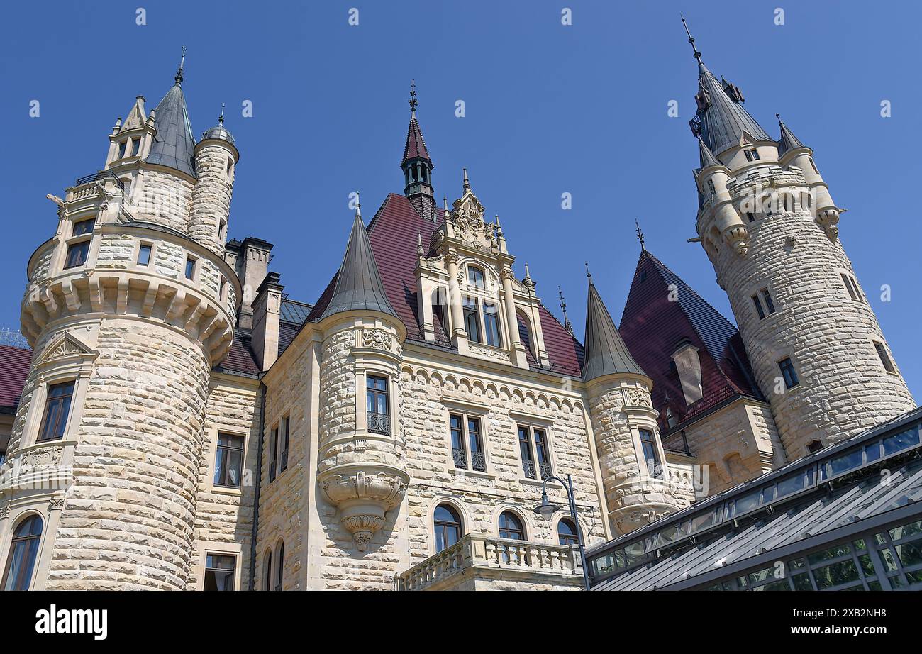 Castle Moszna and park, former residence of a Silesian Tiele-Wincler ...