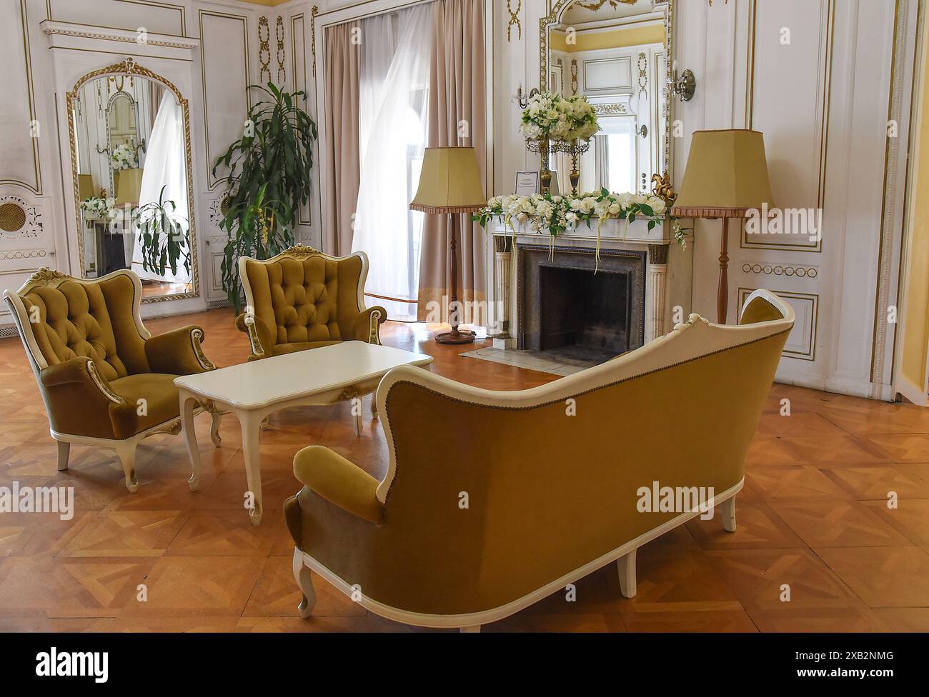 Castle Moszna and park, former residence of a Silesian Tiele-Wincler ...