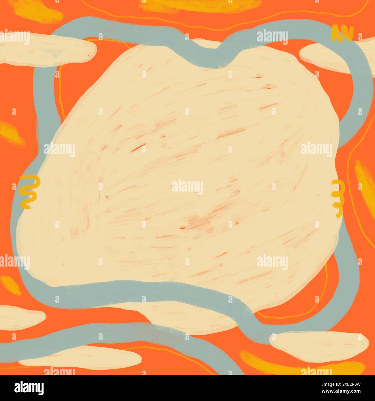 This is an abstract art backdrop with warm orange hues and flowing ...