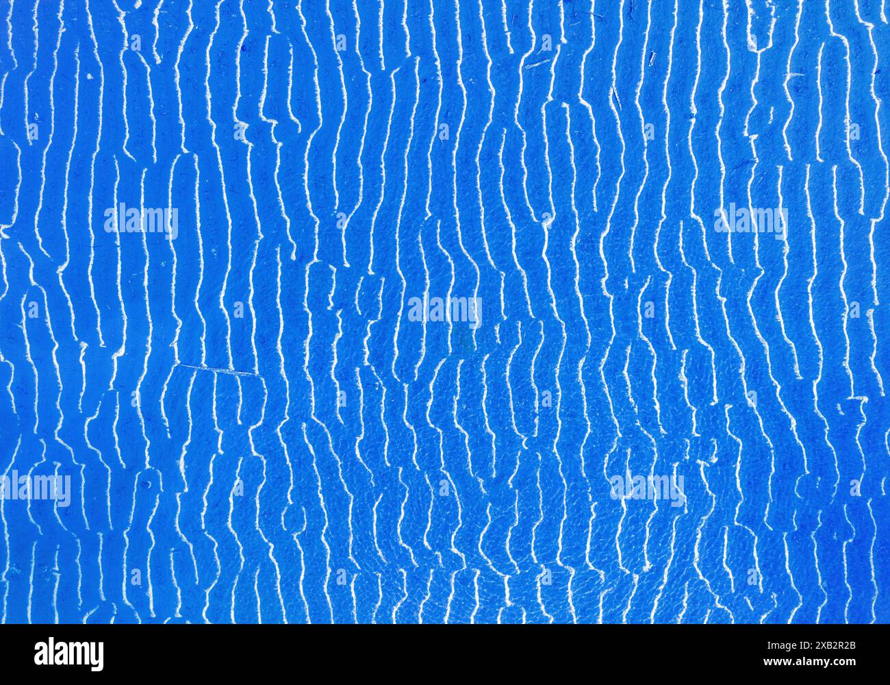 This image features a vibrant blue textured surface with a distinctive ...