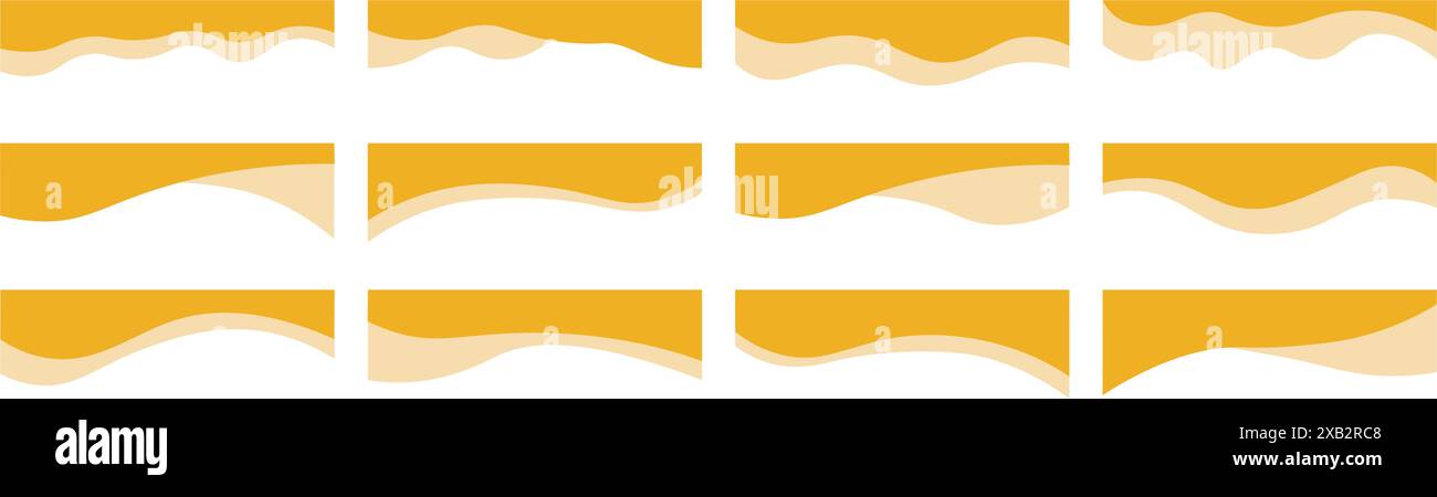 Collection of dividers shape templates. Modern separator header for ...