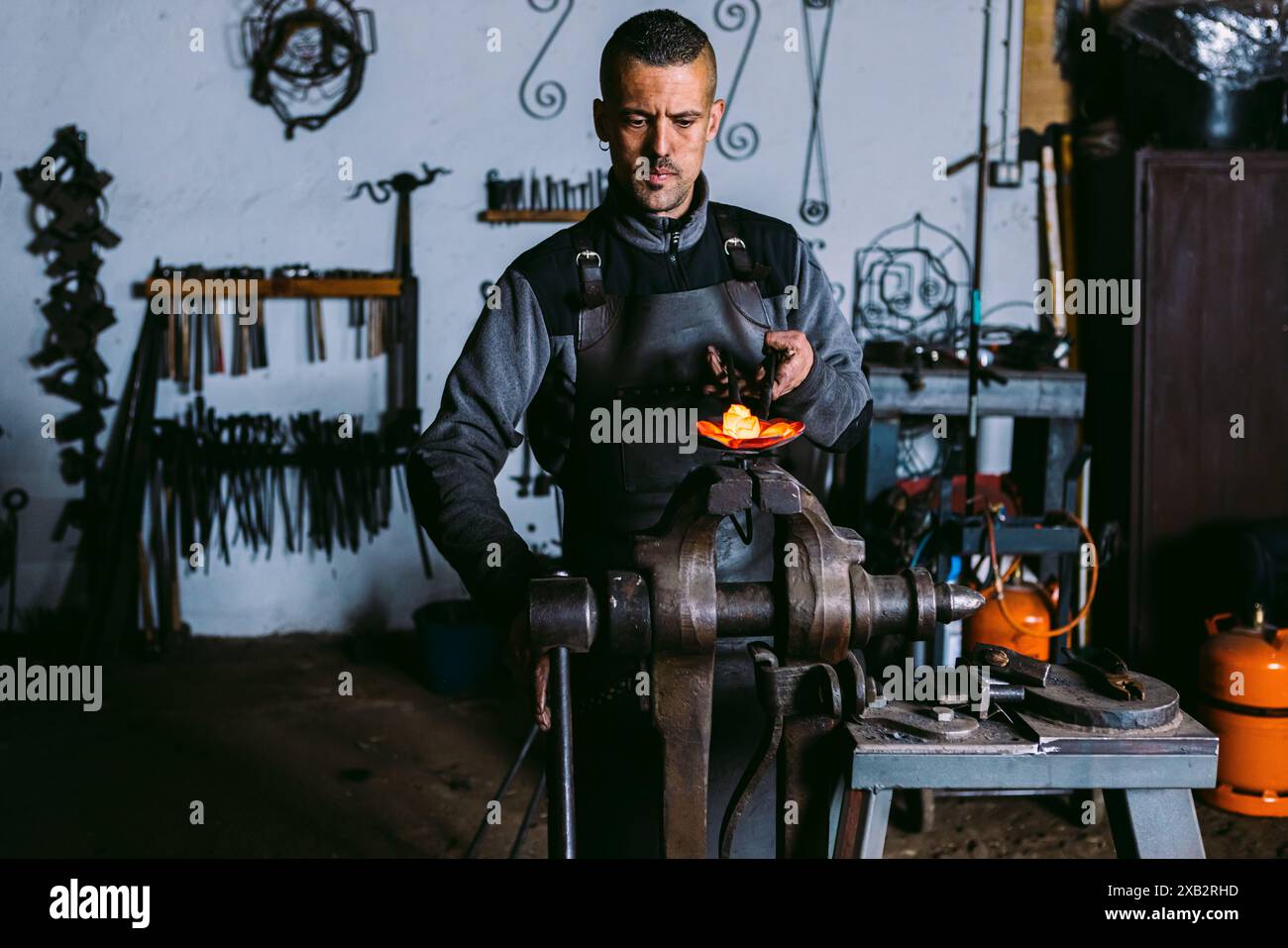 Blacksmith works metal blacksmithing craft hi-res stock photography and ...