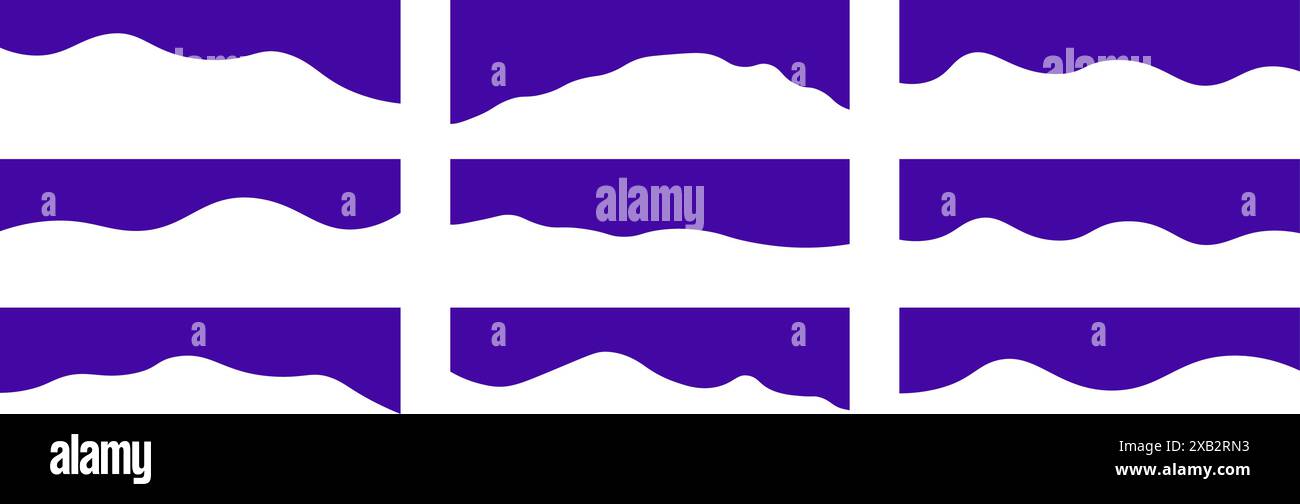 Collection Of Dividers Shape Templates Modern Separator Header For Website And App Curve Lines