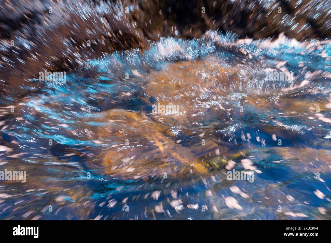 This Image Showcases Abstract Reflections On Seawater Featuring A Captivating Interplay Of