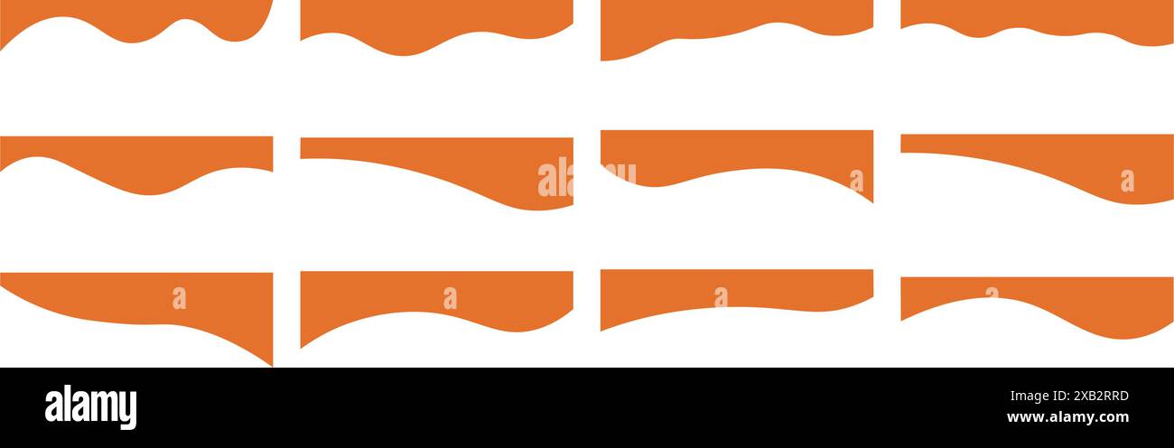 Collection Of Dividers Shape Templates Modern Separator Header For Website And App Curve Lines