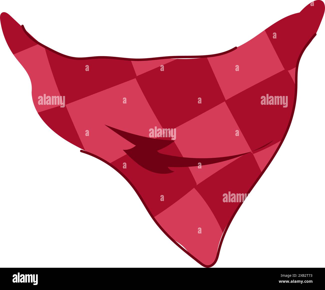 bandit handkerchief wild west cartoon vector illustration Stock Vector ...