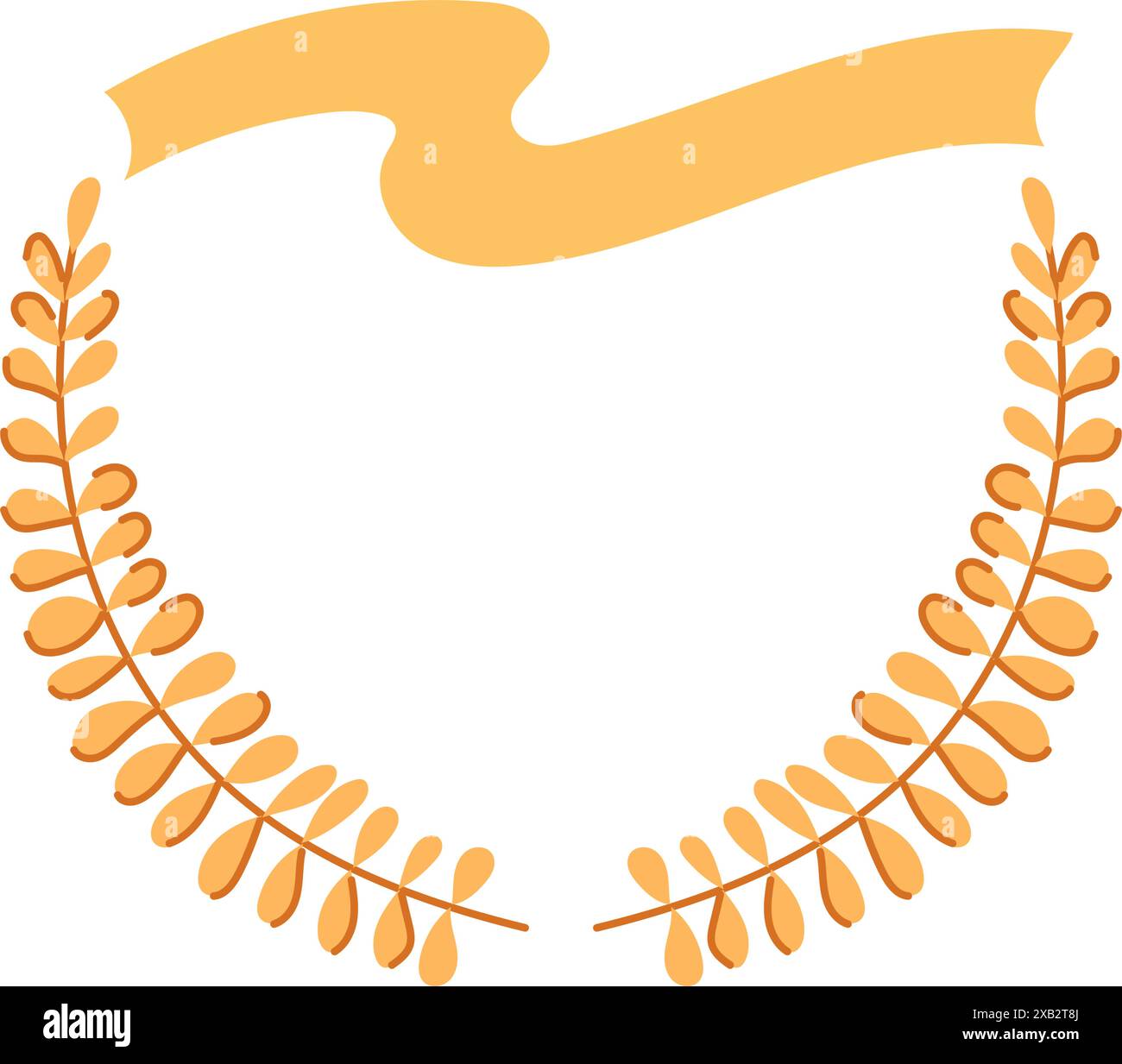 en gold laurel cartoon vector illustration Stock Vector Image & Art - Alamy