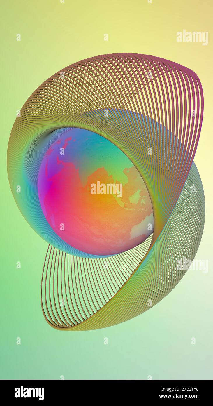 This digital illustration showcases a GeoModule - Sacred Geometry ...