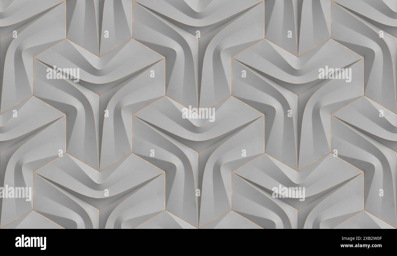 This image features a seamless 3D geometric pattern with sharp angles ...