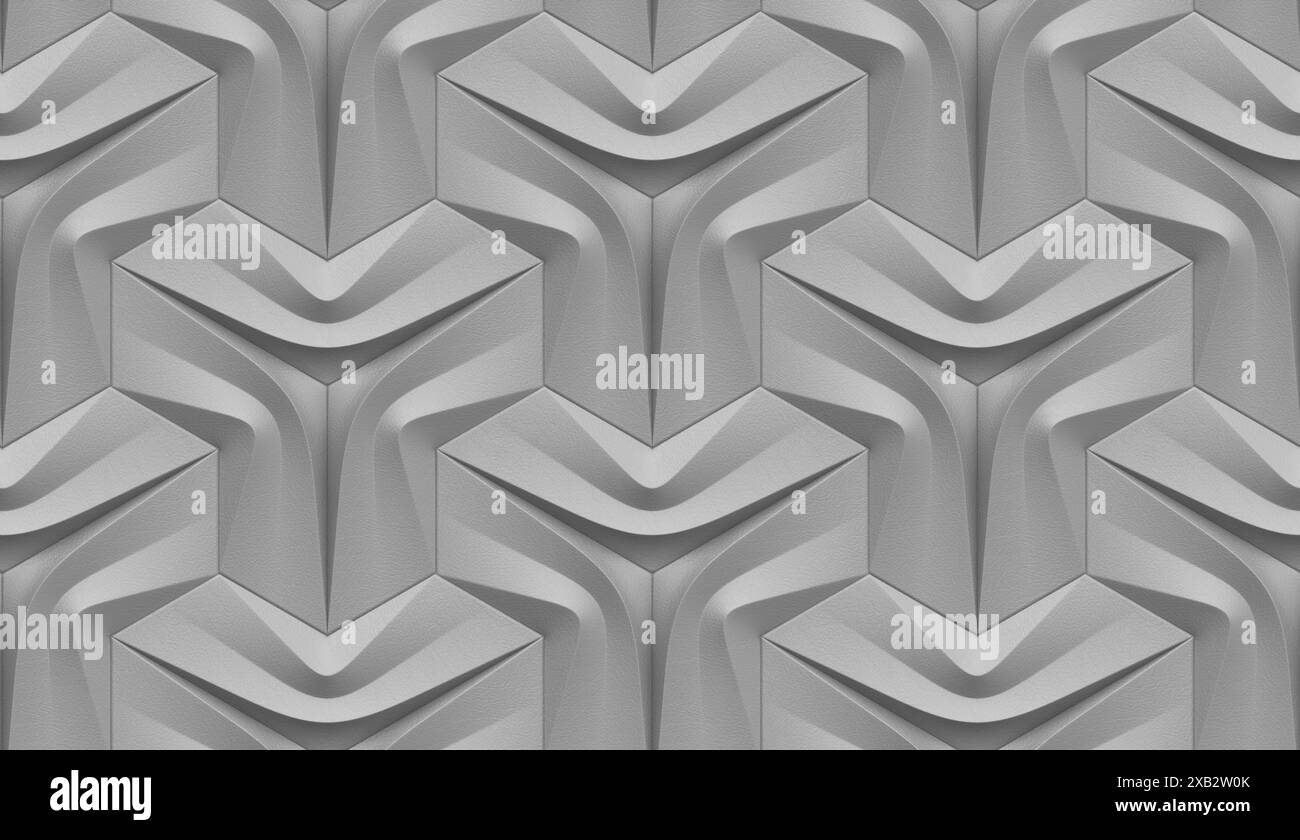 A detailed close-up of a seamless, geometric pattern featuring an ...