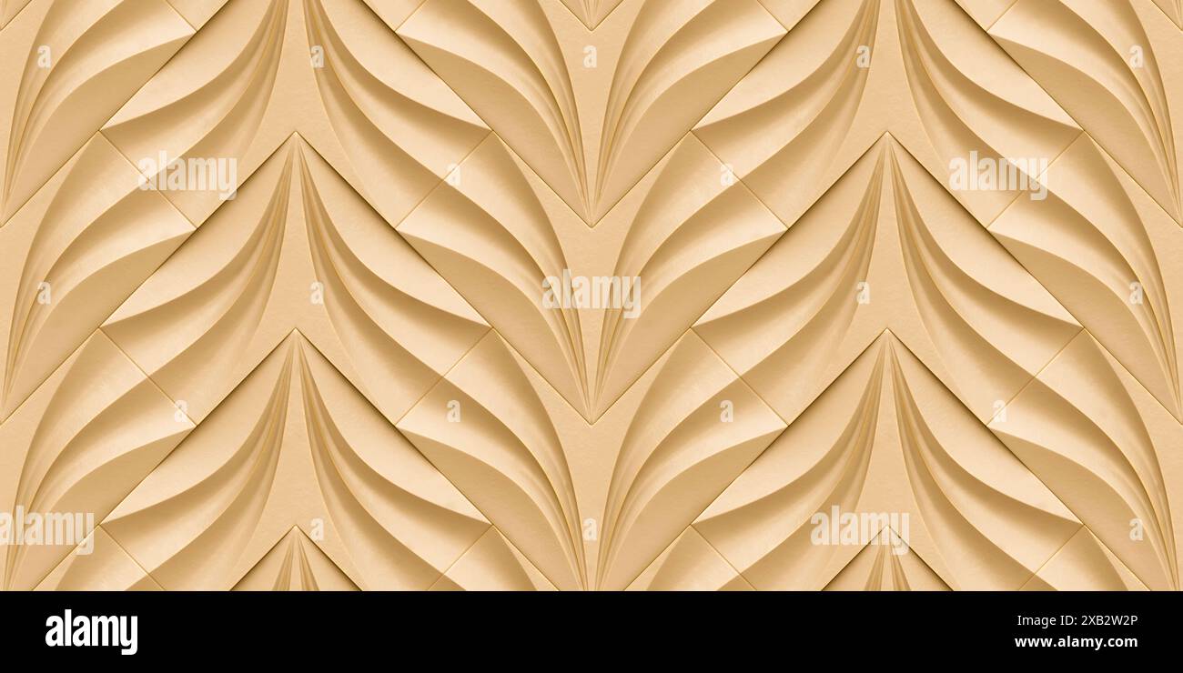 This image features an intricate 3D illustration of stylized beige ...