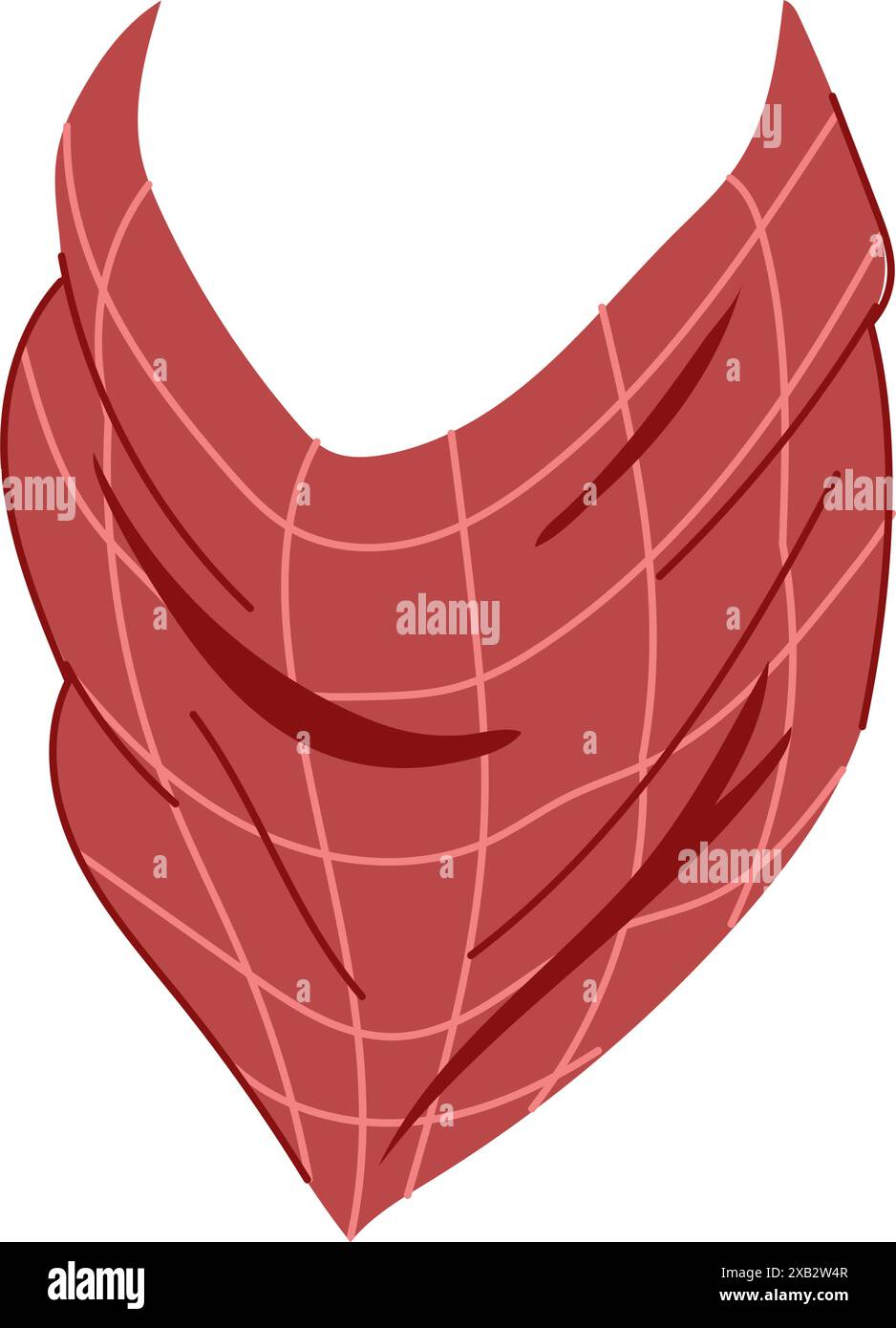 bandana handkerchief wild west cartoon vector illustration Stock Vector ...