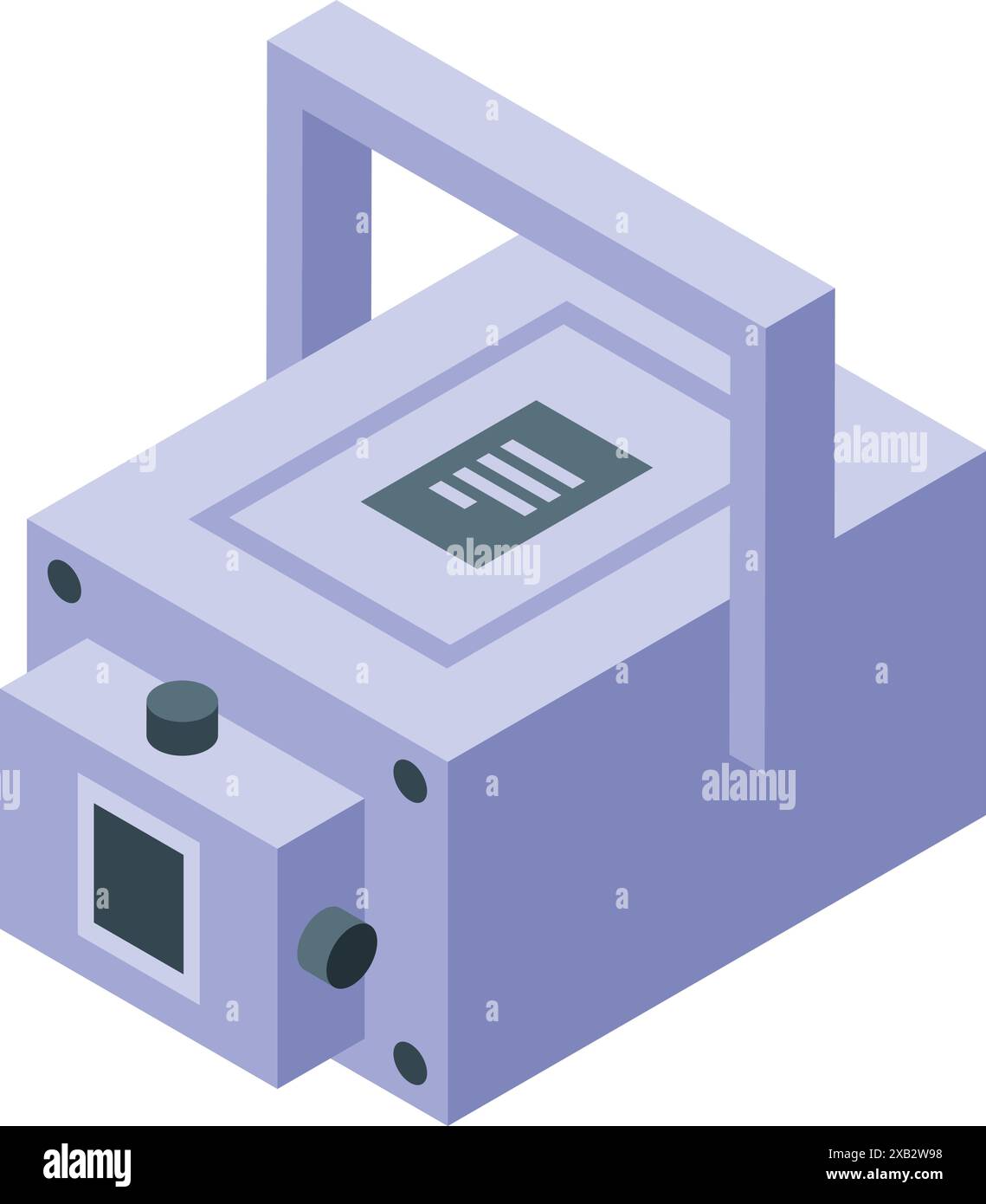 Illustration featuring a modern electric meter measuring power ...