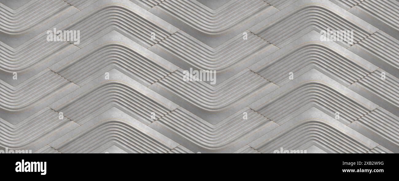 A seamless 3D design of layered abstract geometric patterns in shades ...