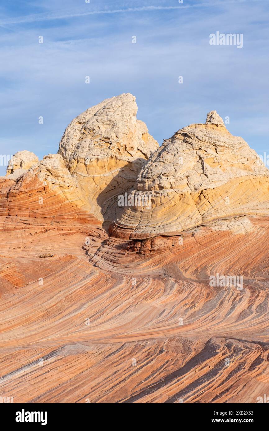 Striking Arizona desert landscape showcasing layered sandstone ...