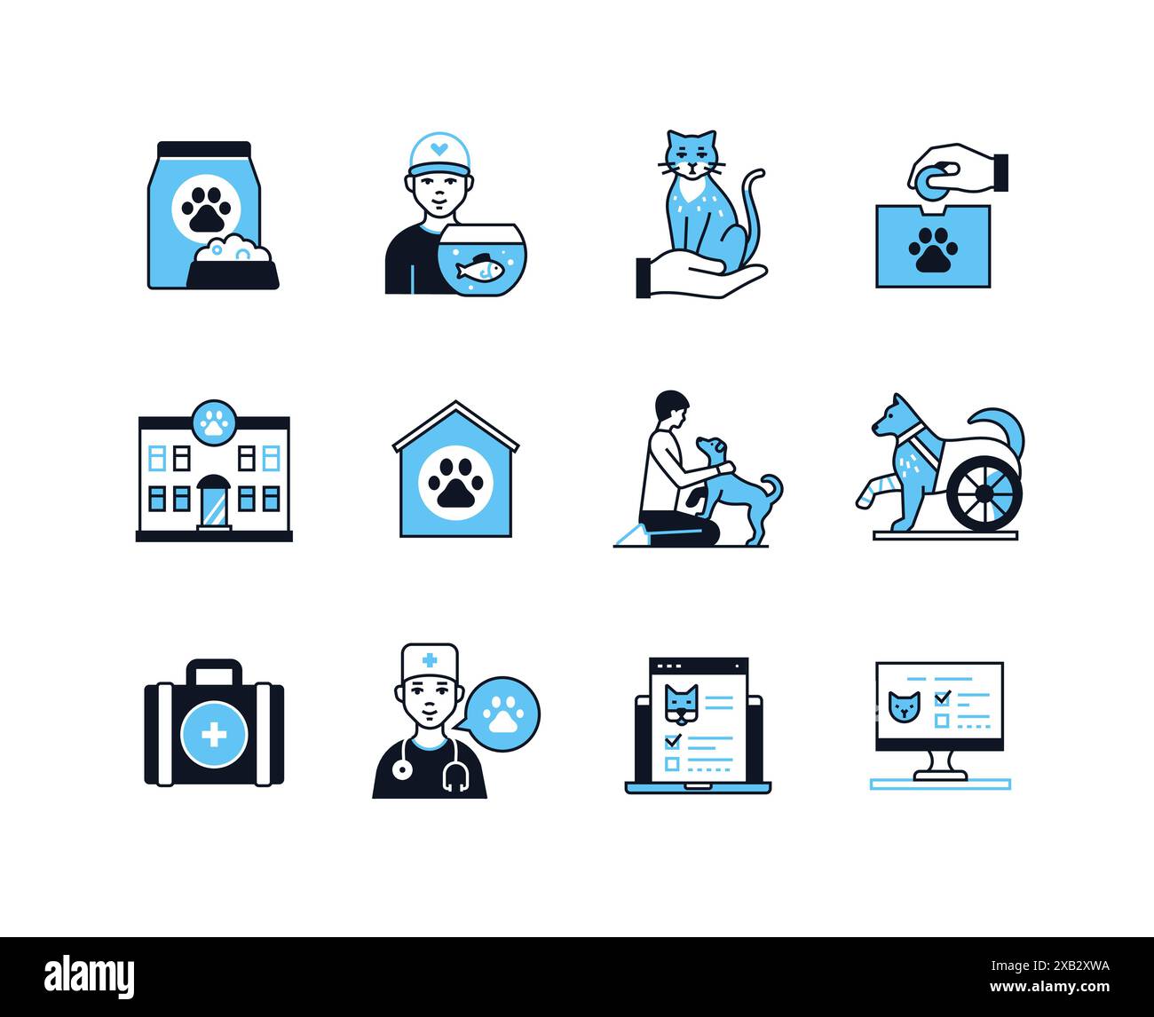 Online pet care Stock Vector Images - Alamy