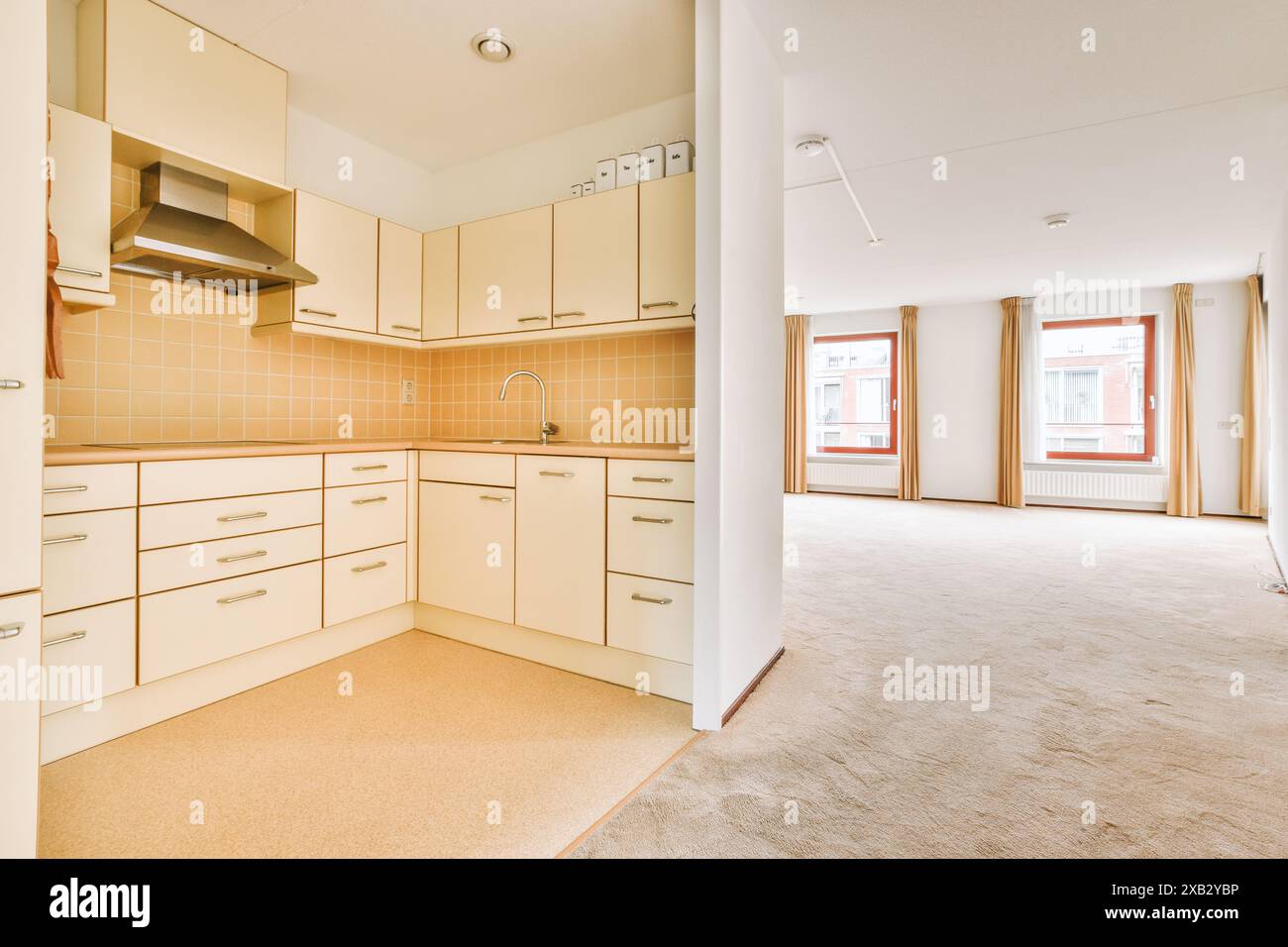 This image captures a well-lit interior of an Amsterdam apartment ...