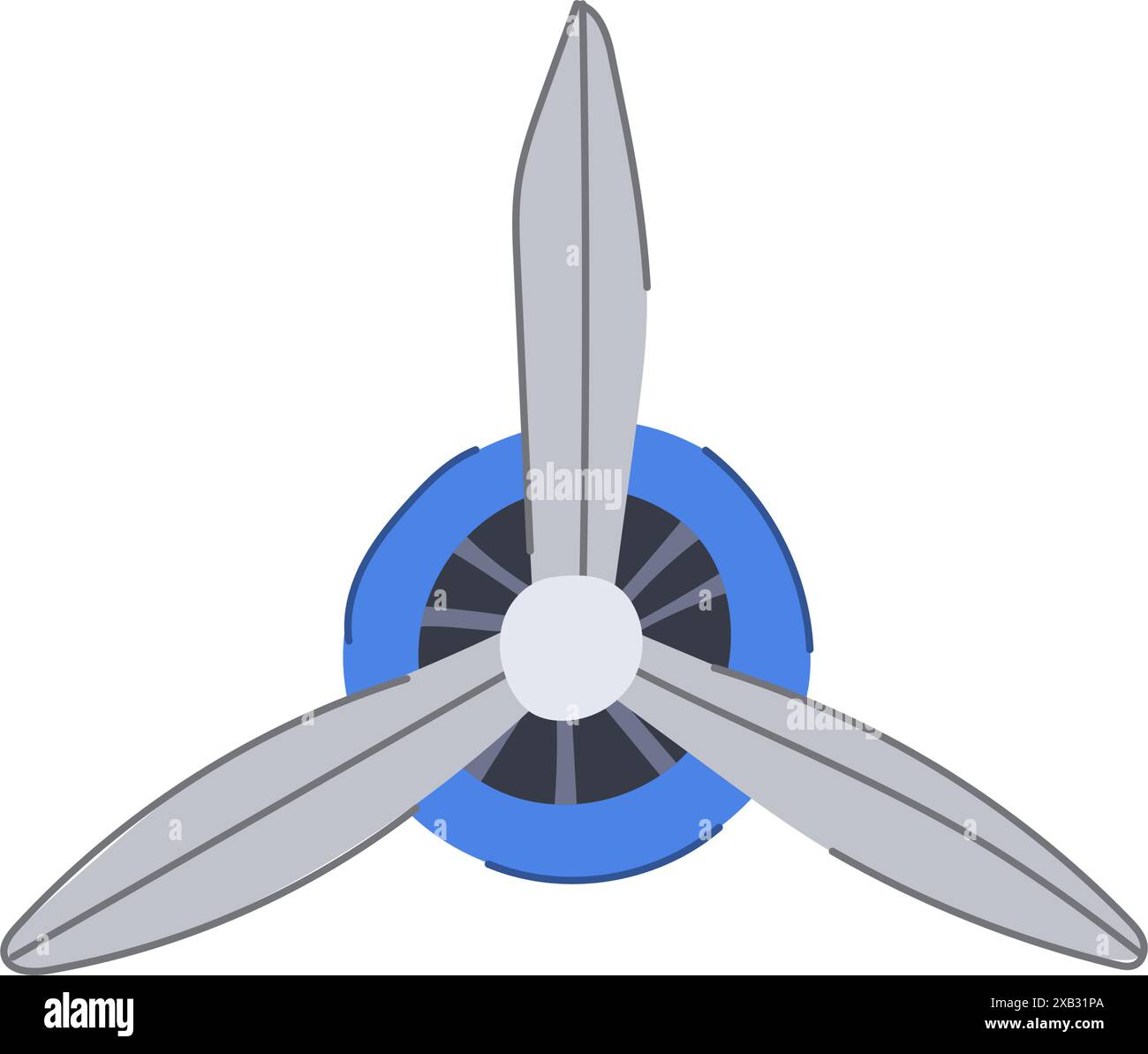 plane propeller cartoon vector illustration Stock Vector Image & Art ...