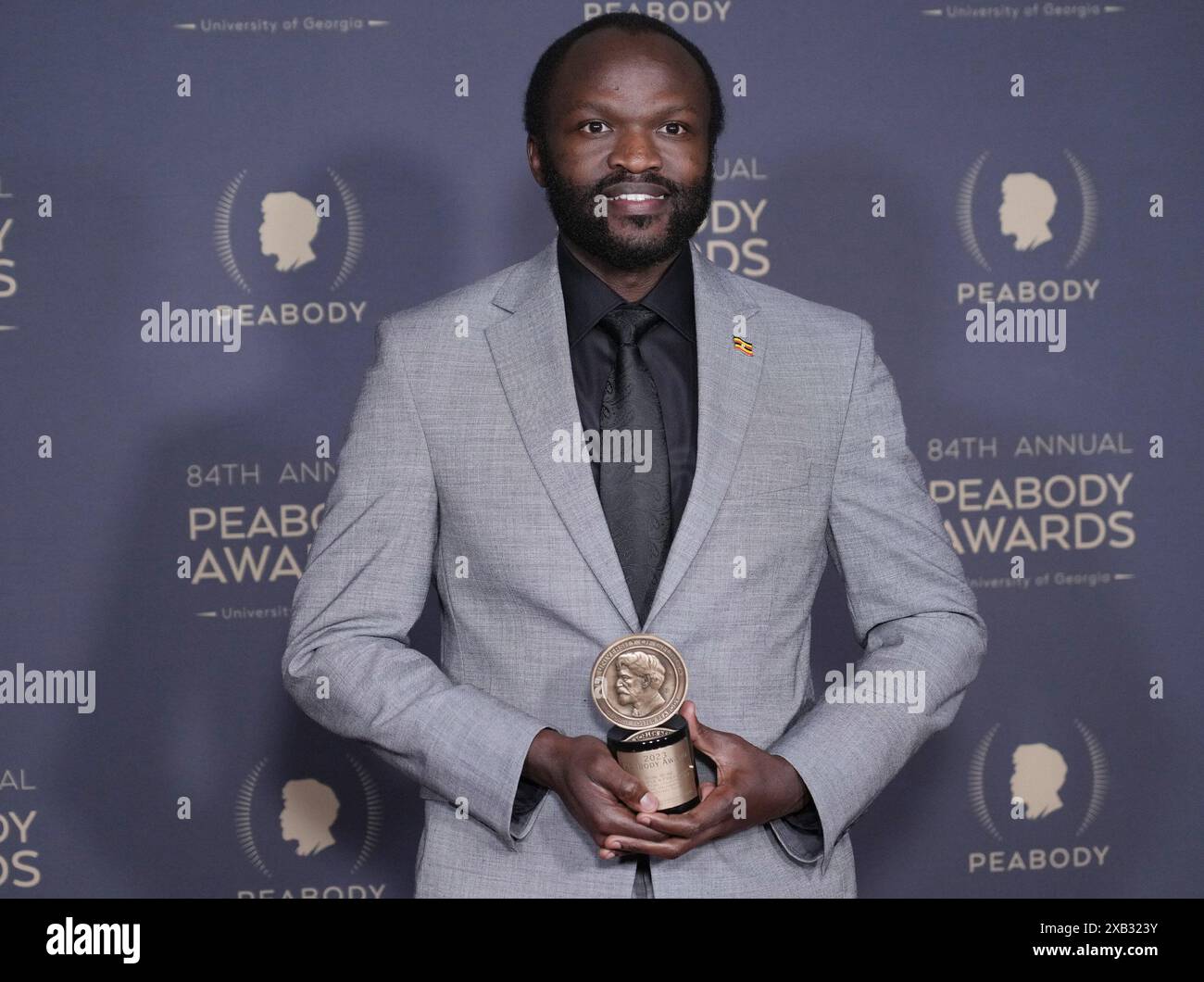 Los Angeles, USA. 09th June, 2024. Moses Bwayo pose in the press room ...