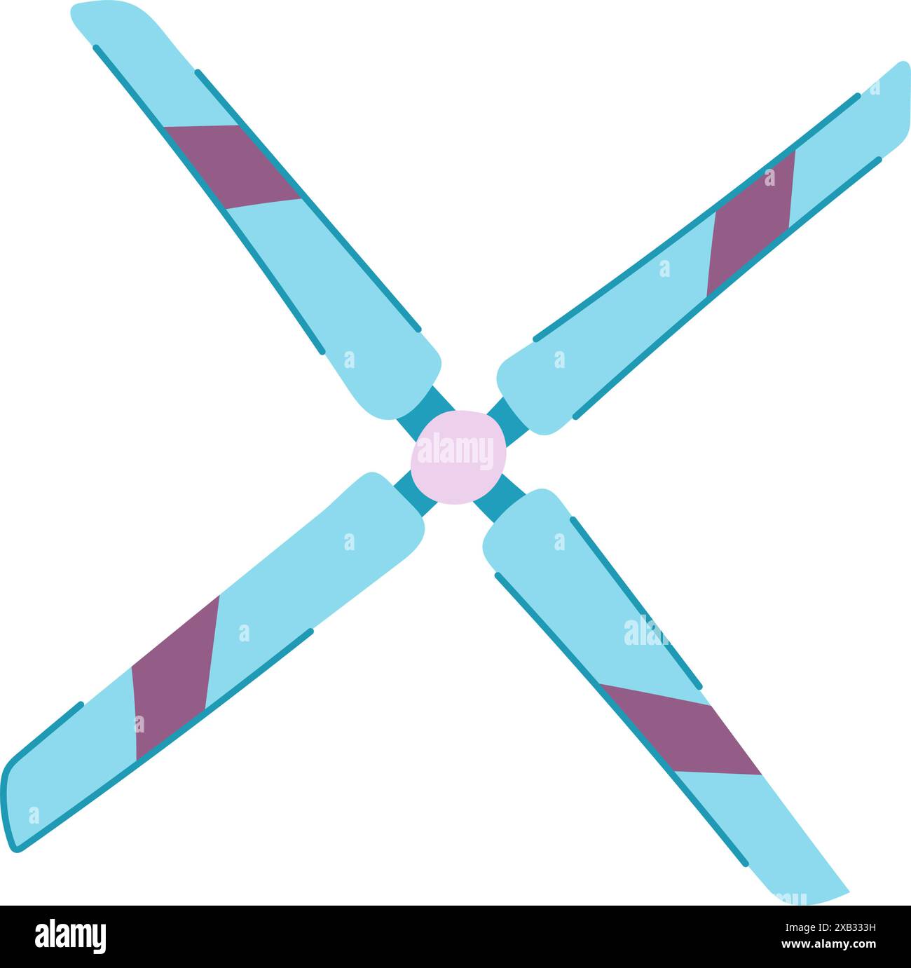 blade propeller cartoon vector illustration Stock Vector Image & Art ...