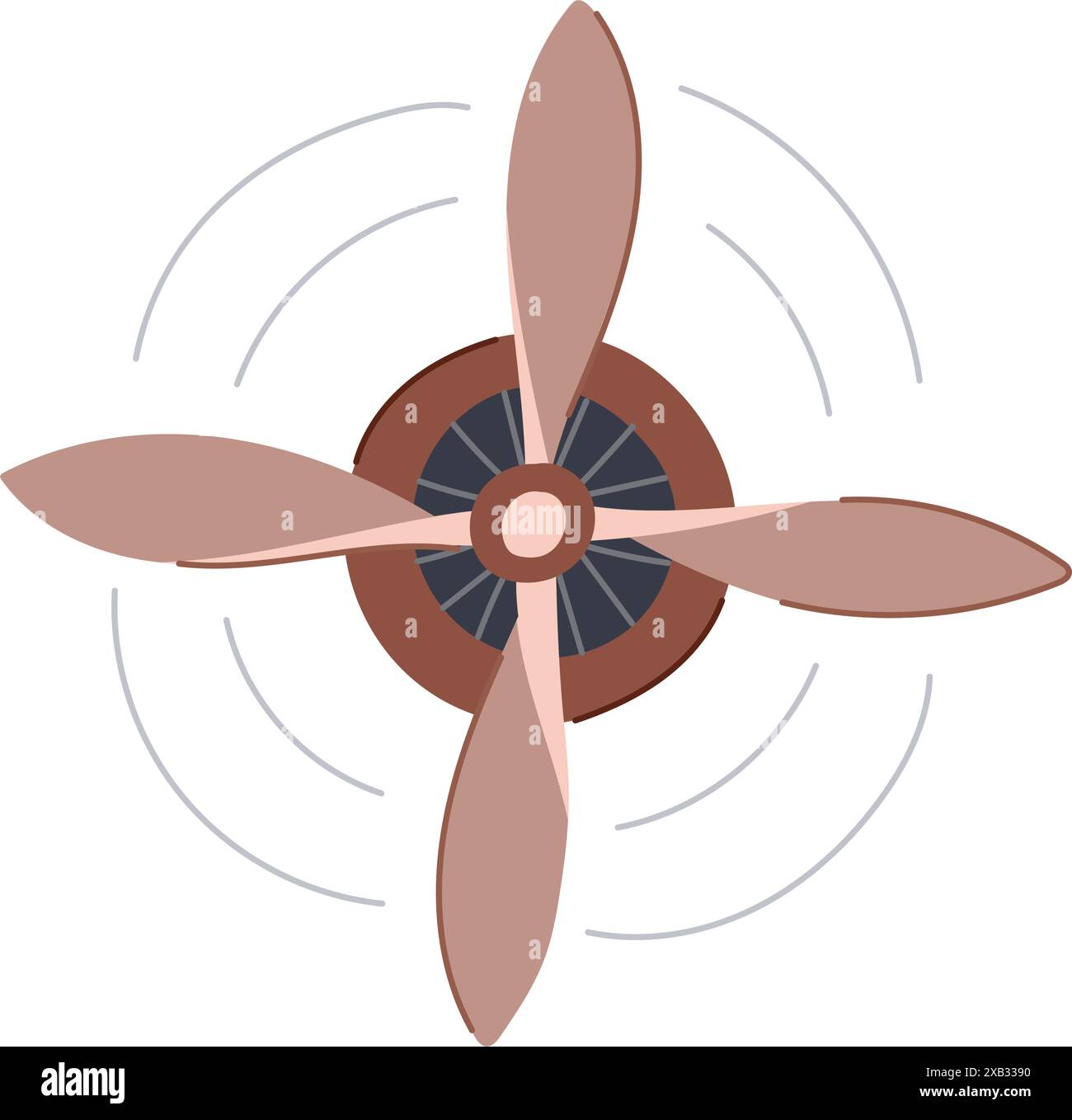 aircraft propeller cartoon vector illustration Stock Vector Image & Art ...