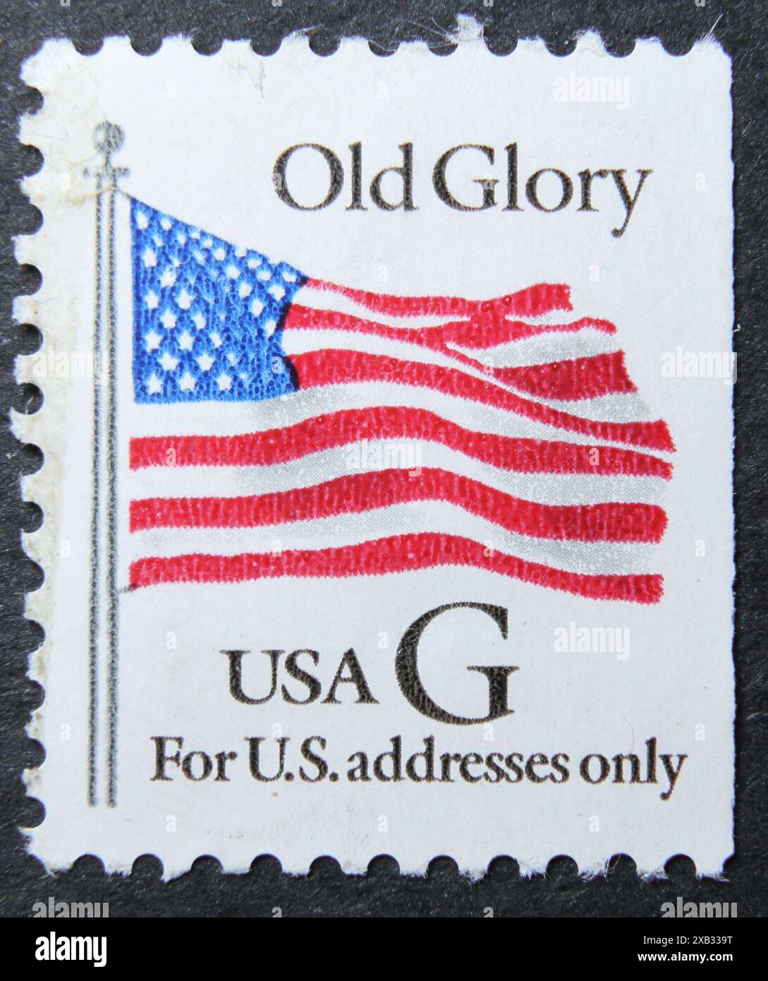 Us postage flag stamp hi-res stock photography and images - Alamy