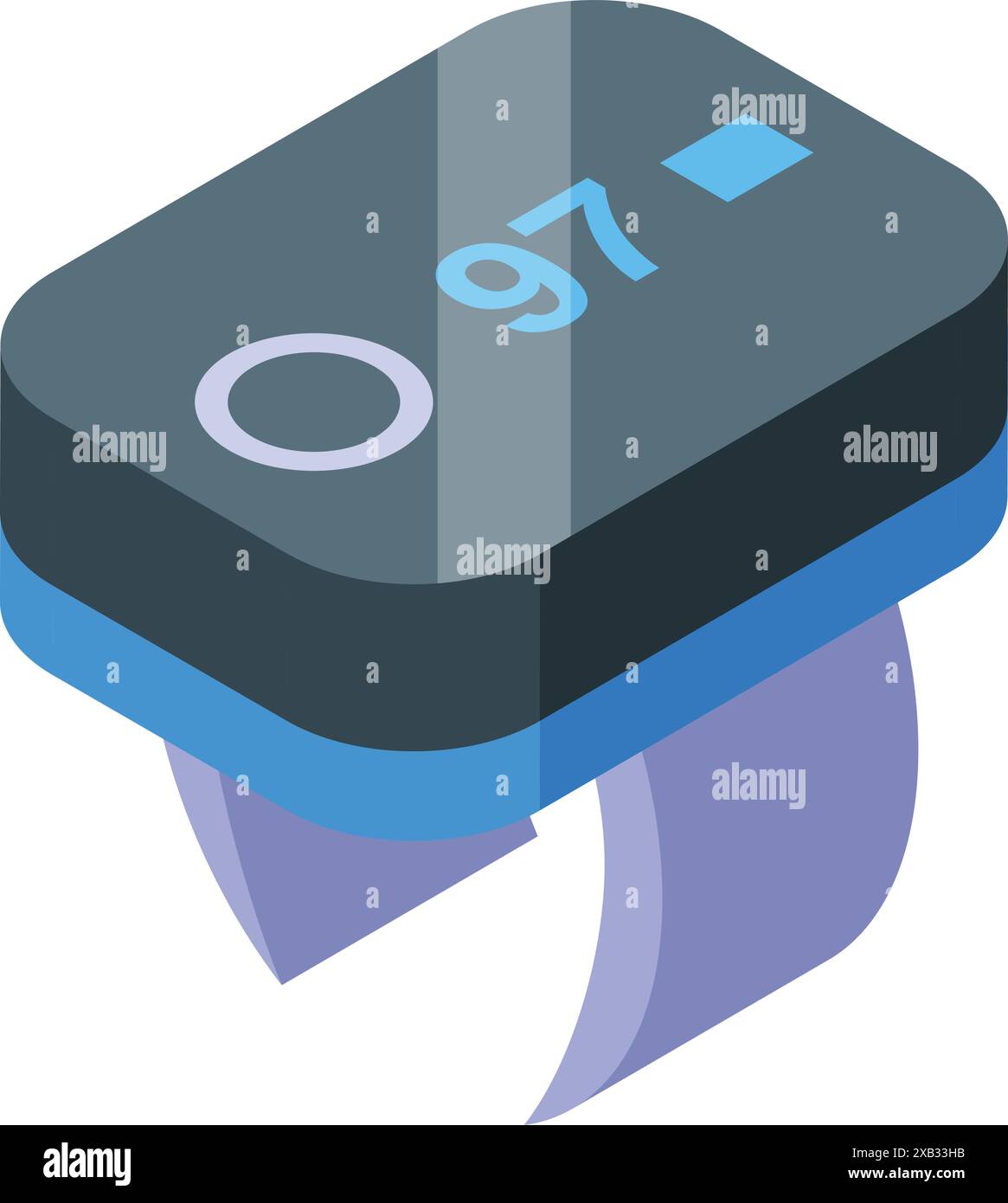 Modern smartwatch displaying oxygen level, innovative wearable ...