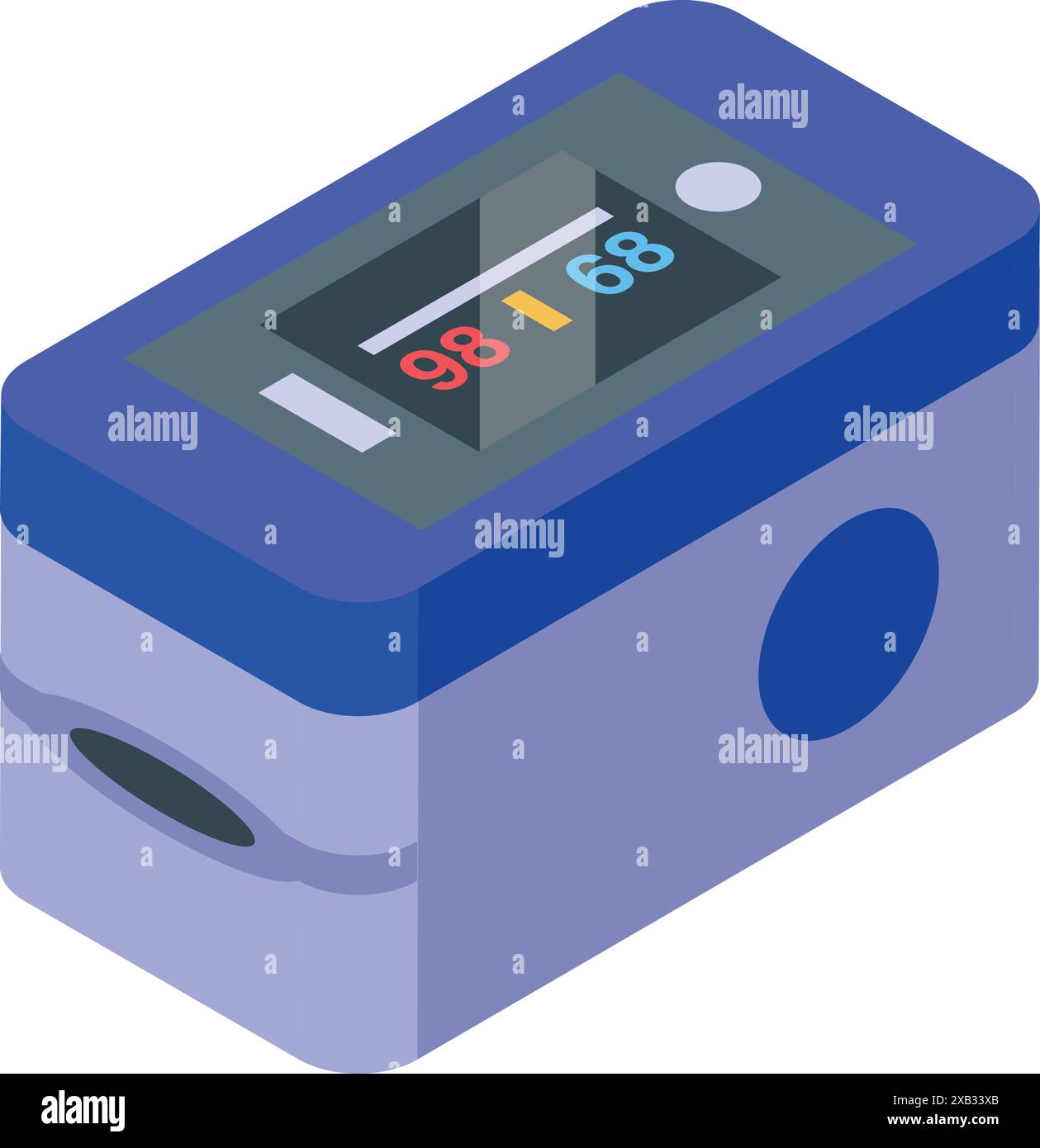 Electronic device measuring oxygen saturation level of the blood ...