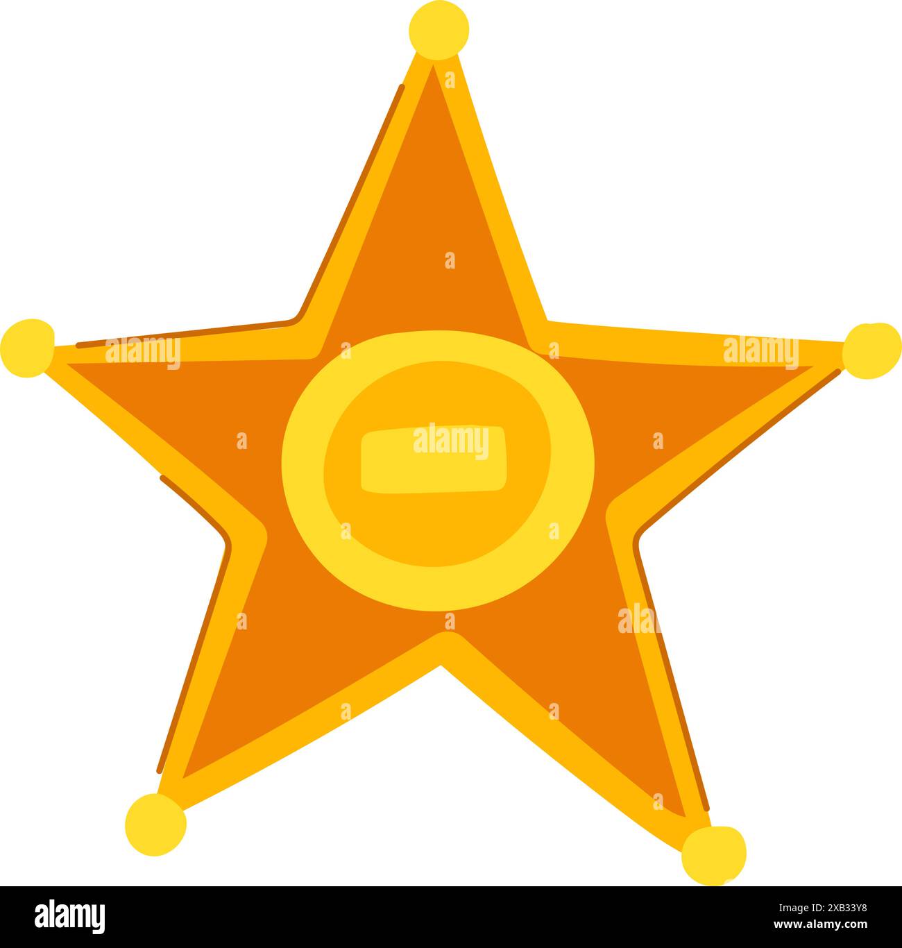 police sheriff badge cartoon vector illustration Stock Vector Image ...