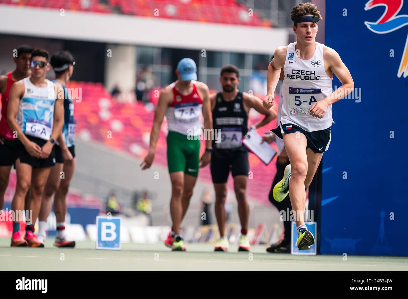 Czech Filip Houska and Matous Tuma in action during the Men's Relay in ...