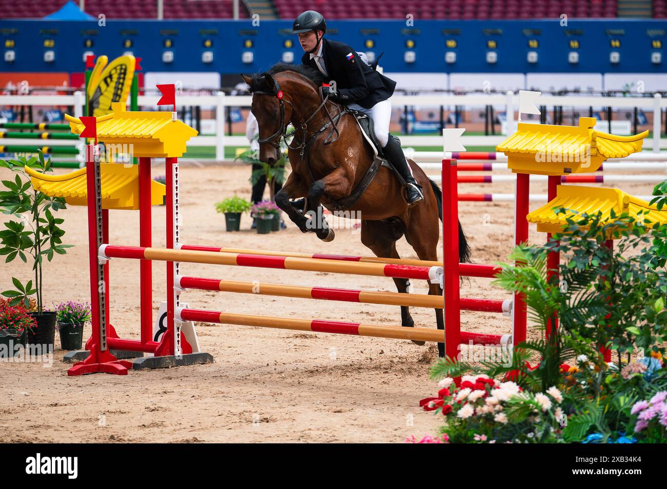 Czech Filip Houska and Matous Tuma in action during the Men's Relay in ...