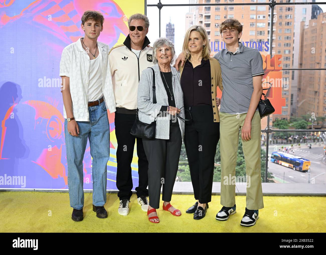 Magnus Ferrell, Will Ferrell, Betty Kay Overman, Viveca Paulin and Axel ...