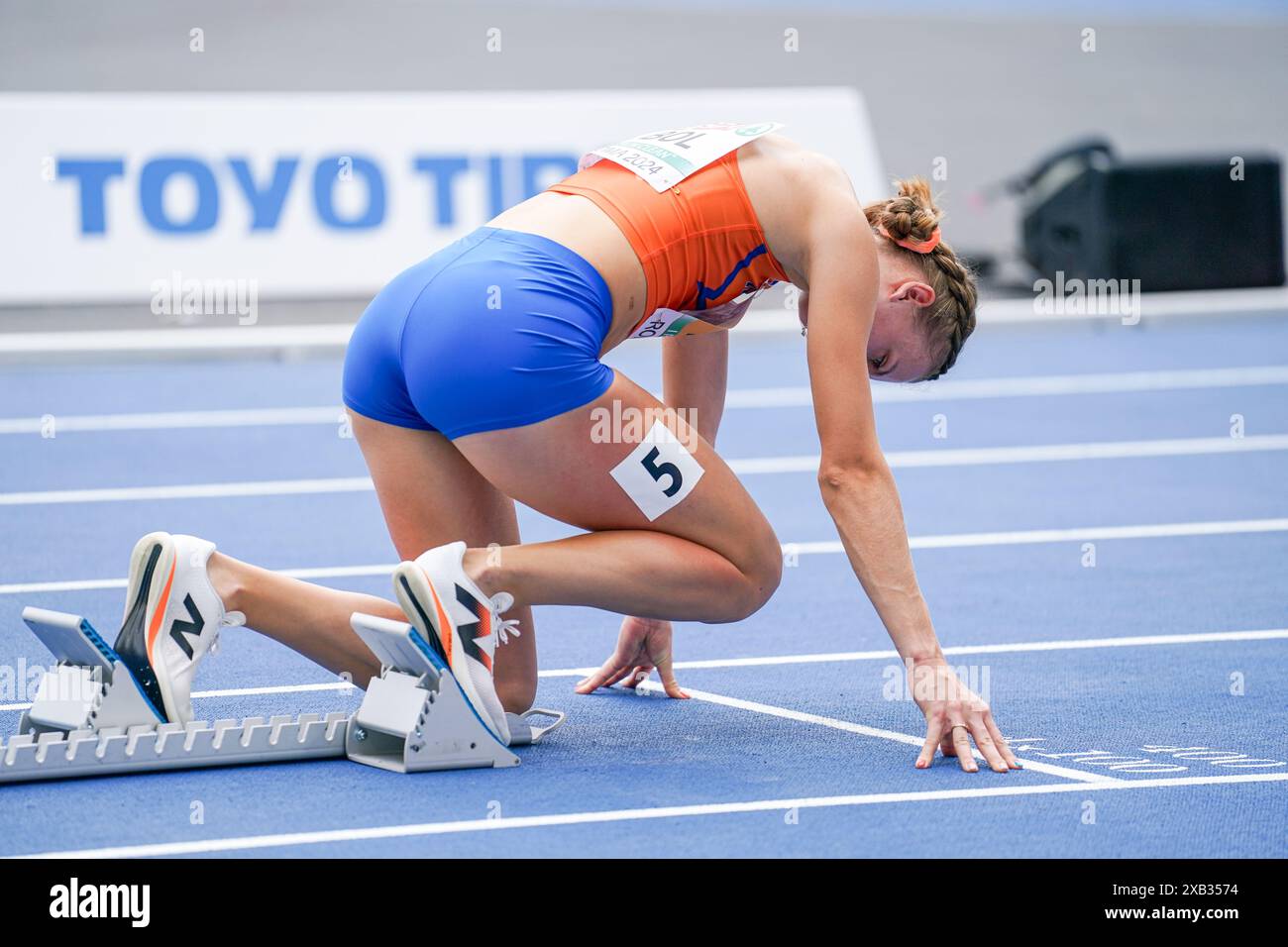 Rome, Italy. 10th June, 2024. ROME, ITALY - JUNE 10: Femke Bol of the Netherlands competing in ...