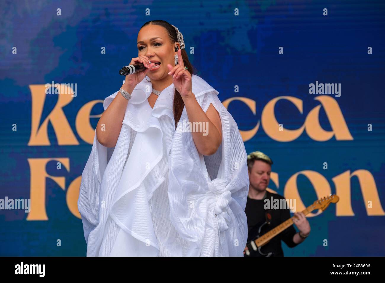 Rebecca Ferguson performs at the Cambridge Club Festival, UK. June 8 ...