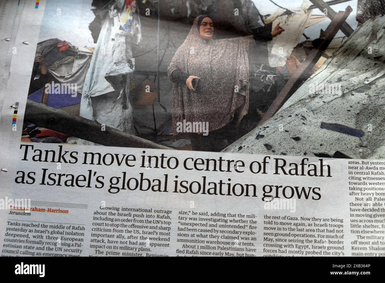 'Tanks move into centre of Rafah as Israel 's global isolation grows ...
