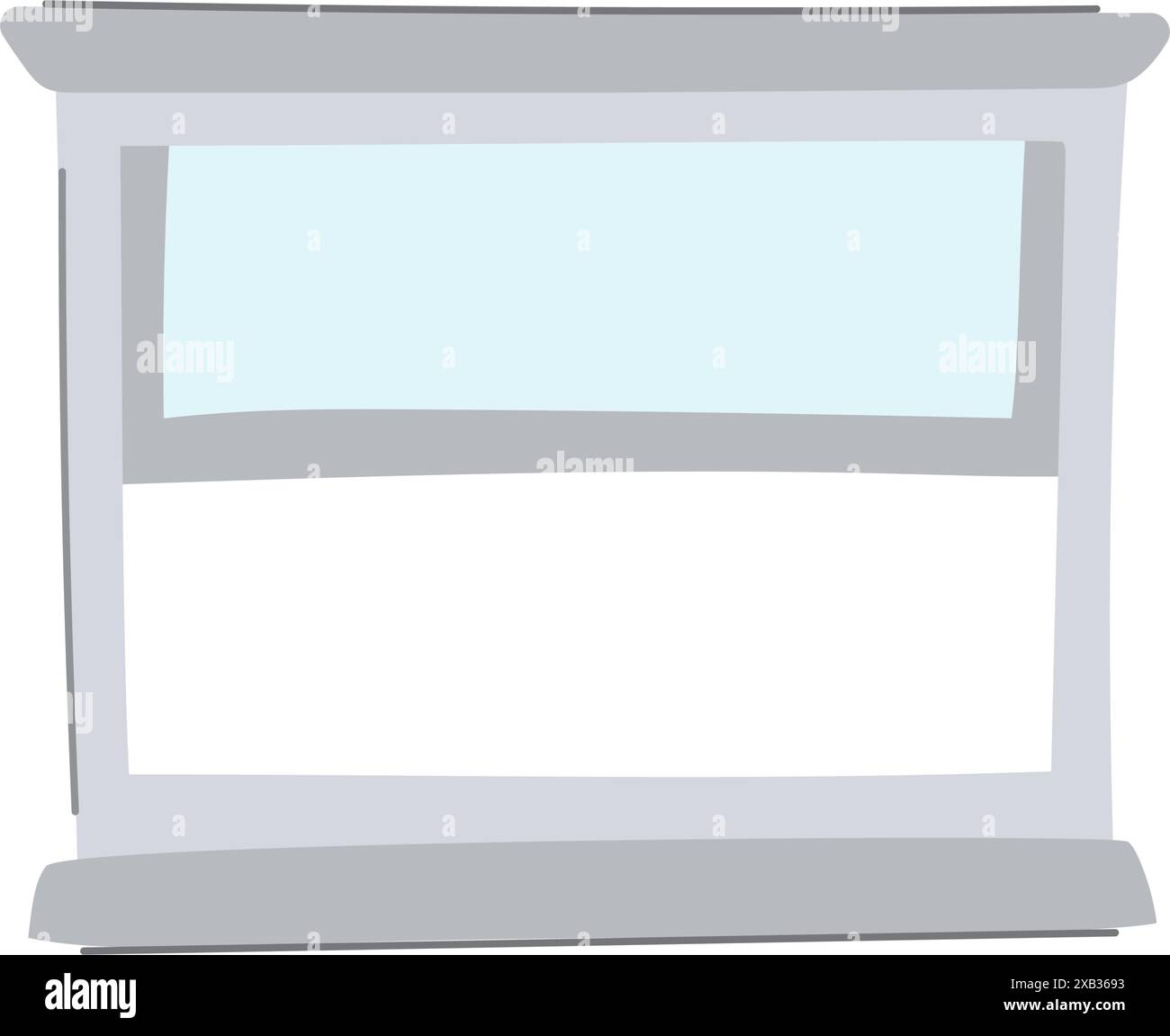 wall window frame cartoon vector illustration Stock Vector Image & Art ...