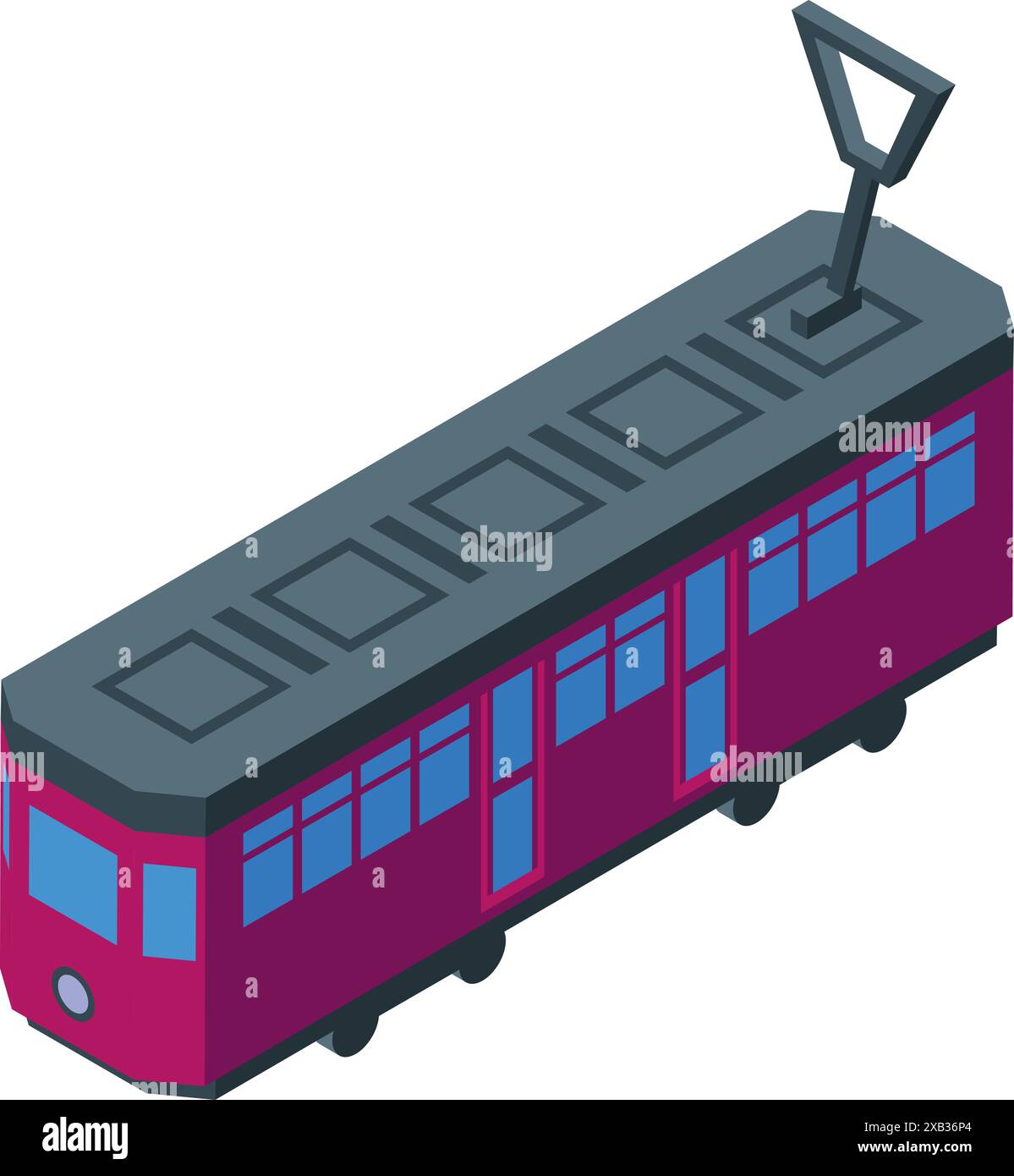 Overhead electric tram Cut Out Stock Images & Pictures - Alamy