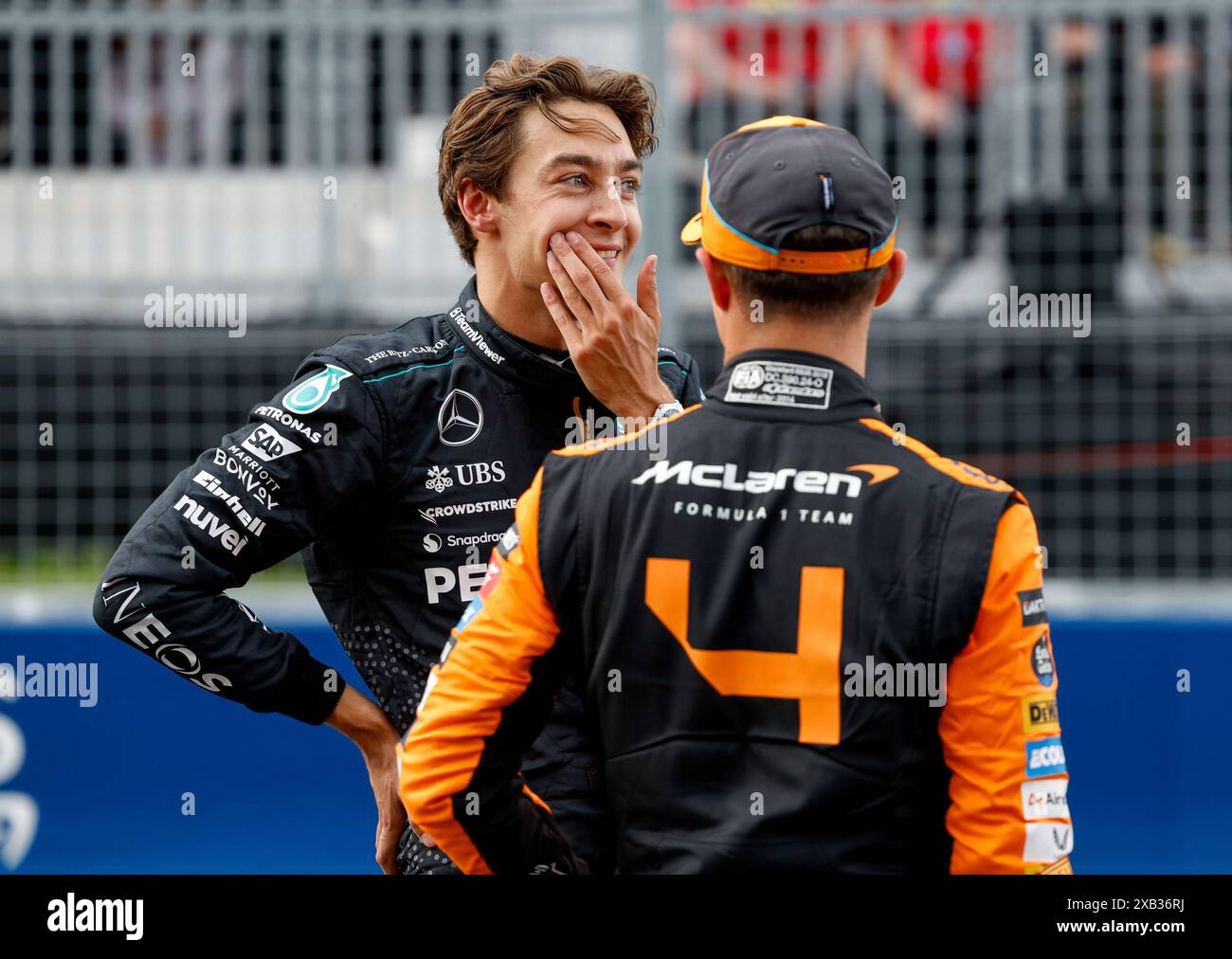 #63 George Russell (GBR, Mercedes-AMG Petronas F1 Team), #4 Lando ...